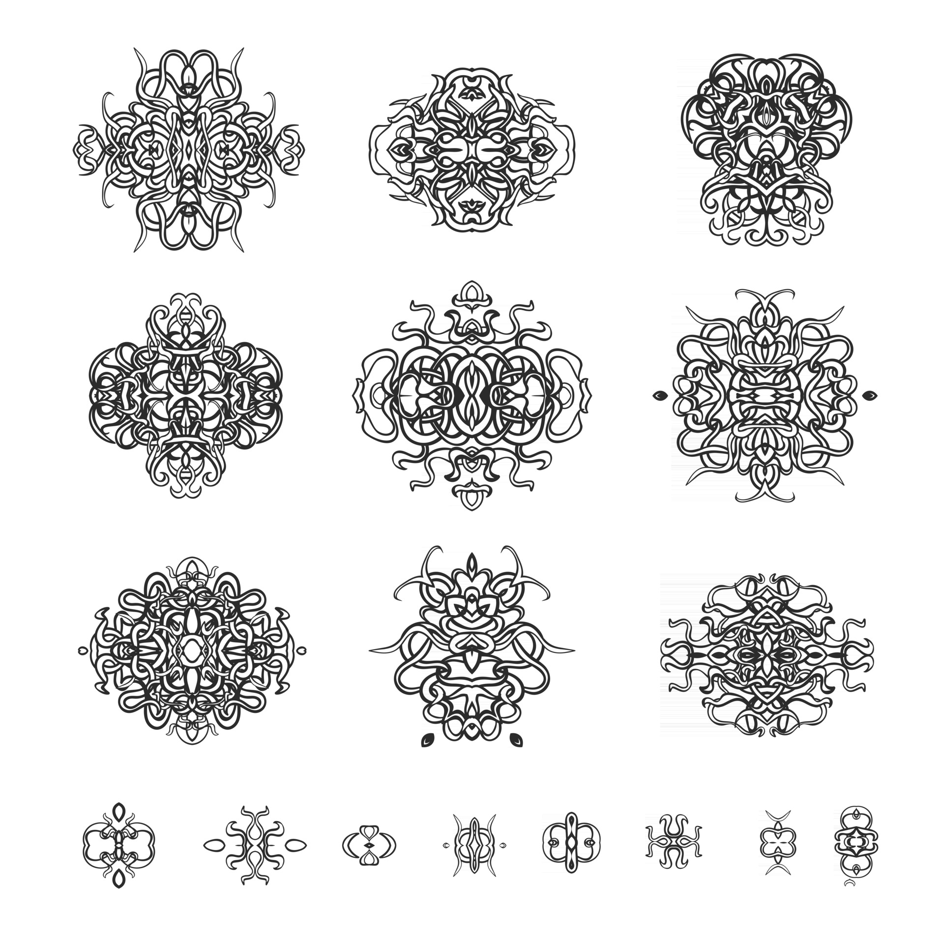 Outline Pattern Vector Art, Icons, and Graphics for Free Download