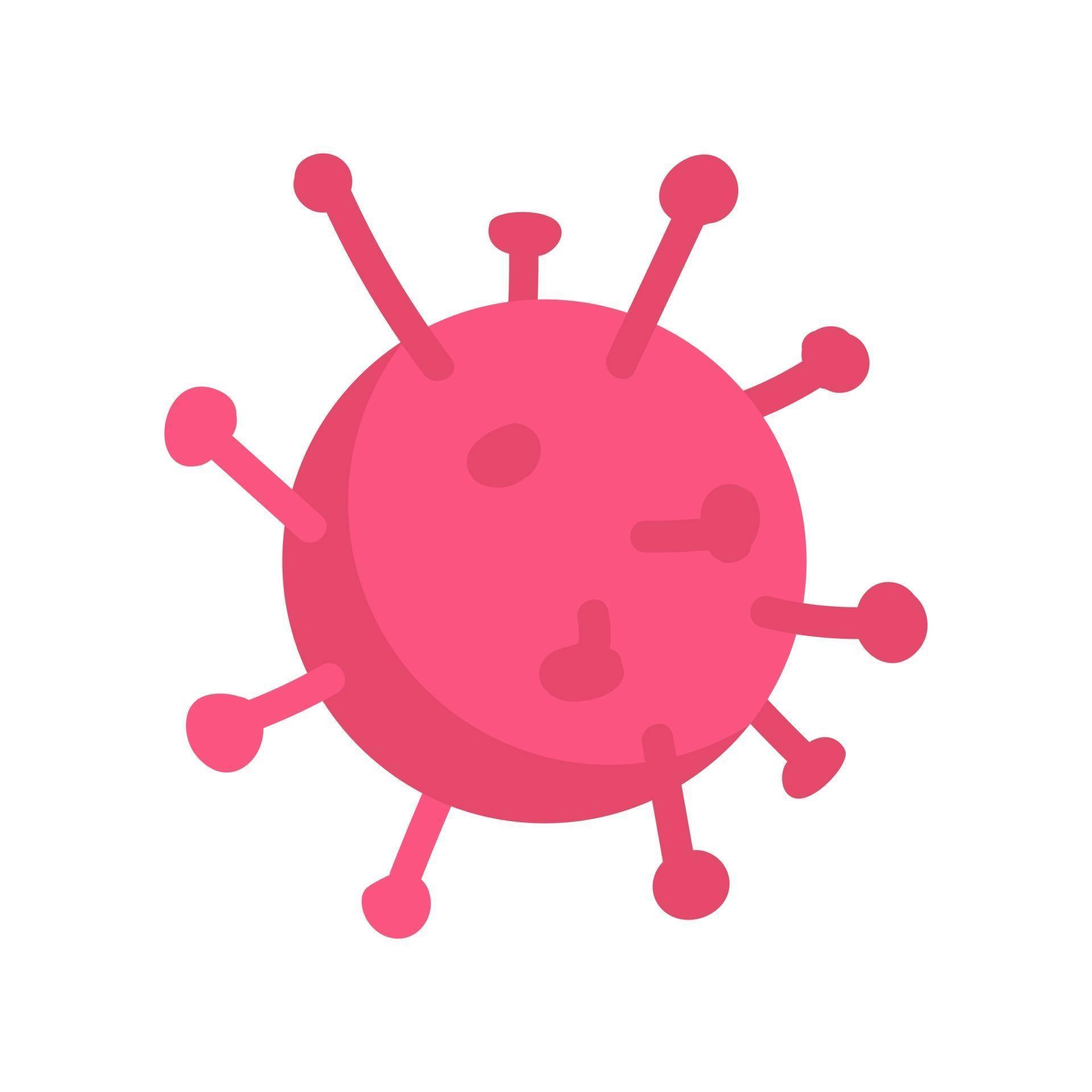Virus Structure Semi Flat Color Vector Object 2715301 Vector Art At