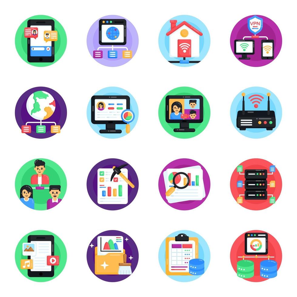 Networking and Analytics 2717136 Vector Art at Vecteezy