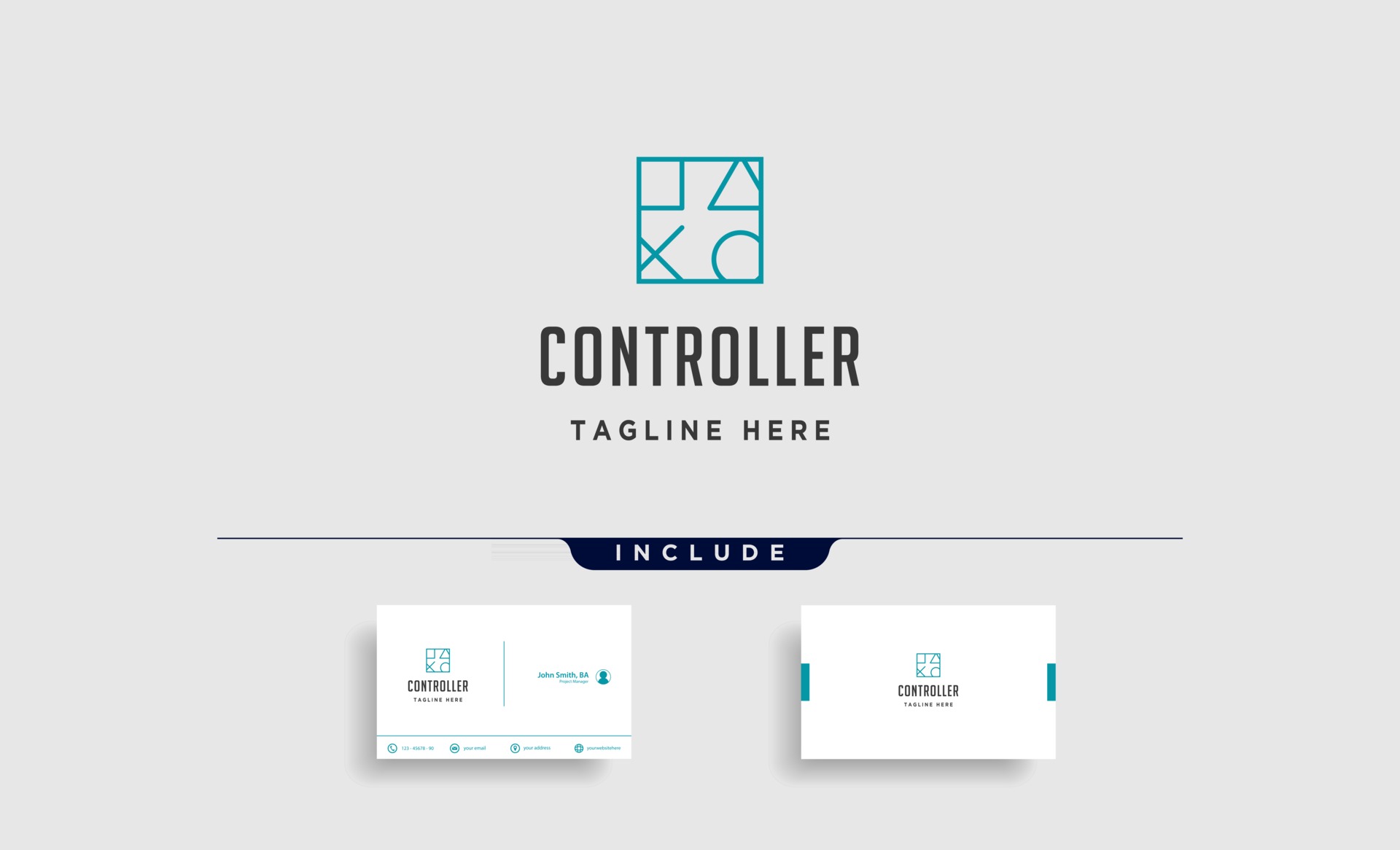 game controller simple logo line template vector icon element vector ...
