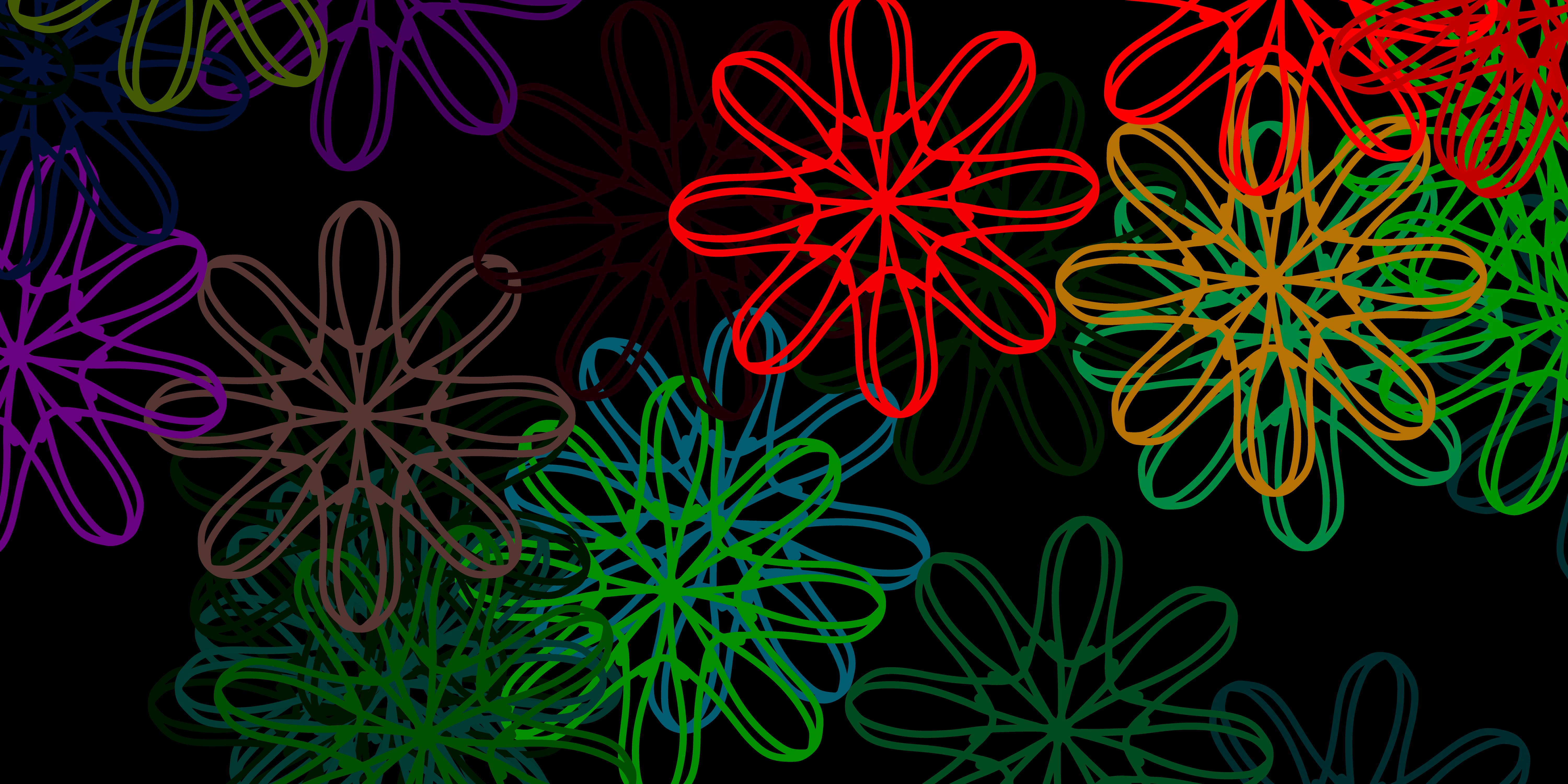 Dark Multicolor Vector Pattern With Abstract Shapes 2720564 Vector Art At Vecteezy