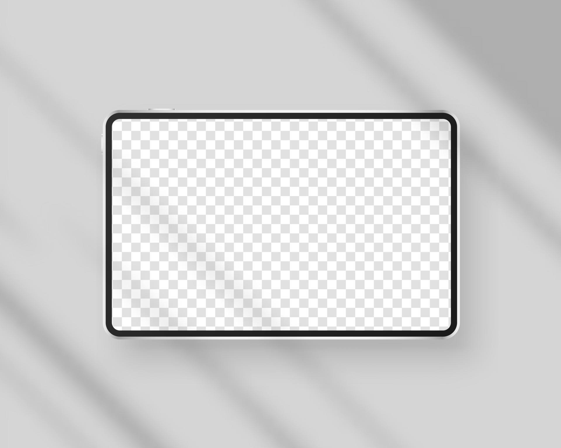 Modern tablet with blank screen. Realistic smartphone mockup. Mockup ...