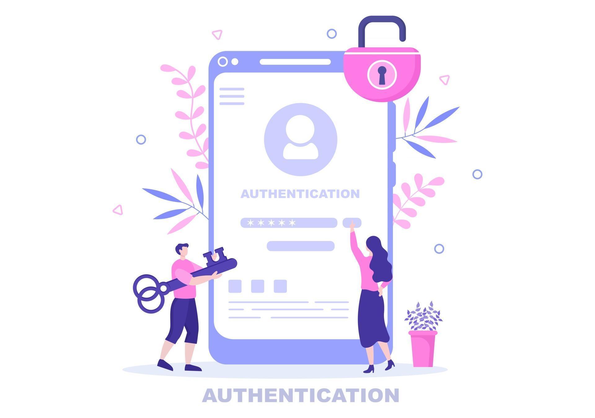 Authentication Security Flat Illustration 2725388 Vector Art At Vecteezy