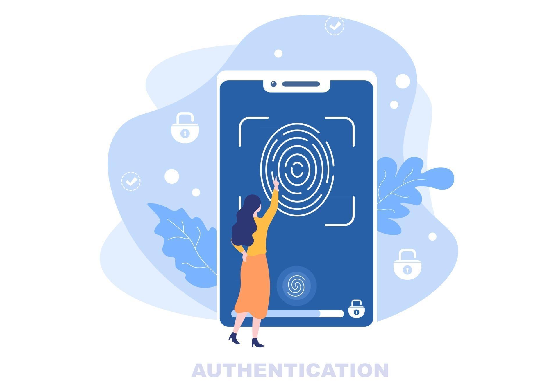 Authentication Security Flat Illustration 2725405 Vector Art At Vecteezy