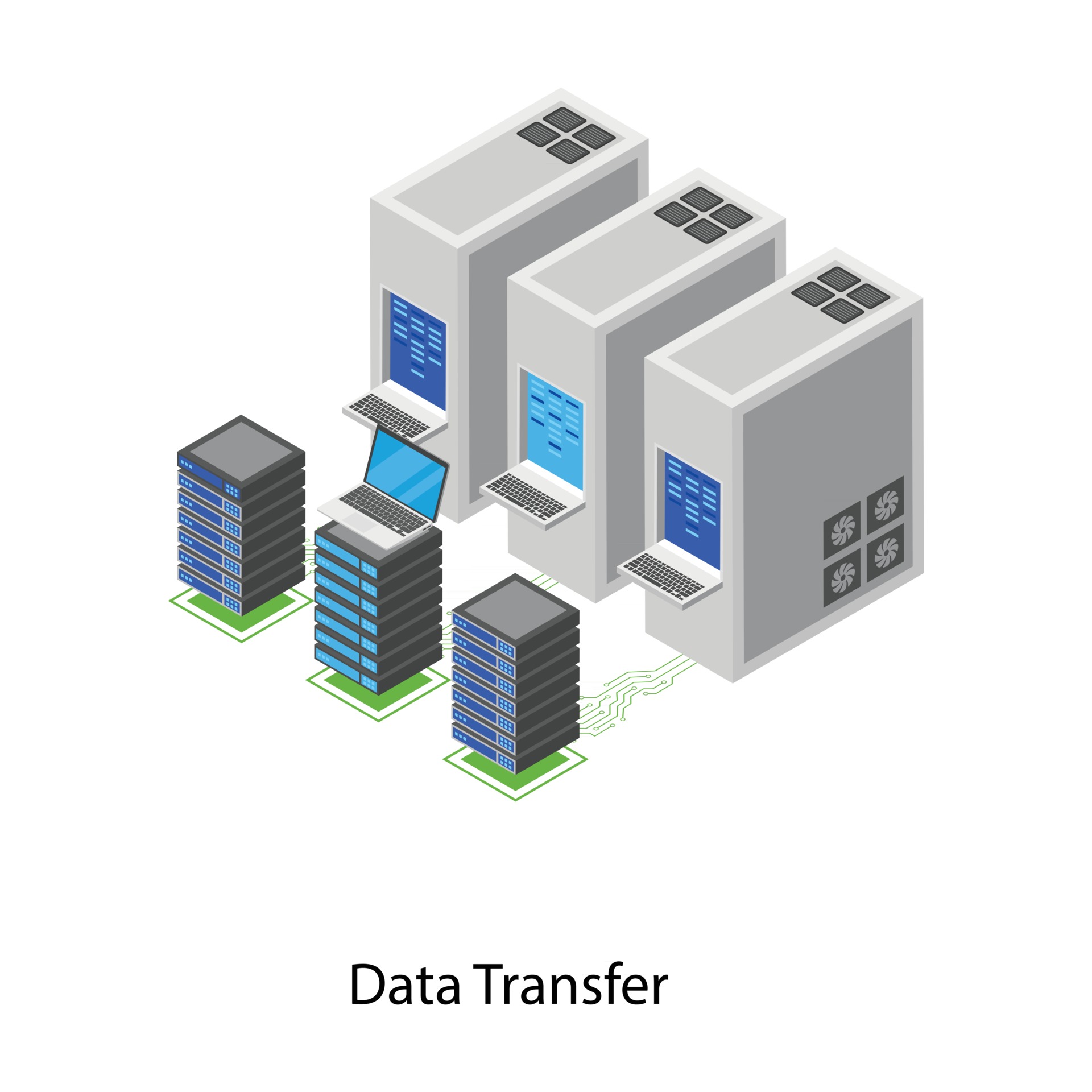 Data Transfer Elements 2730275 Vector Art at Vecteezy