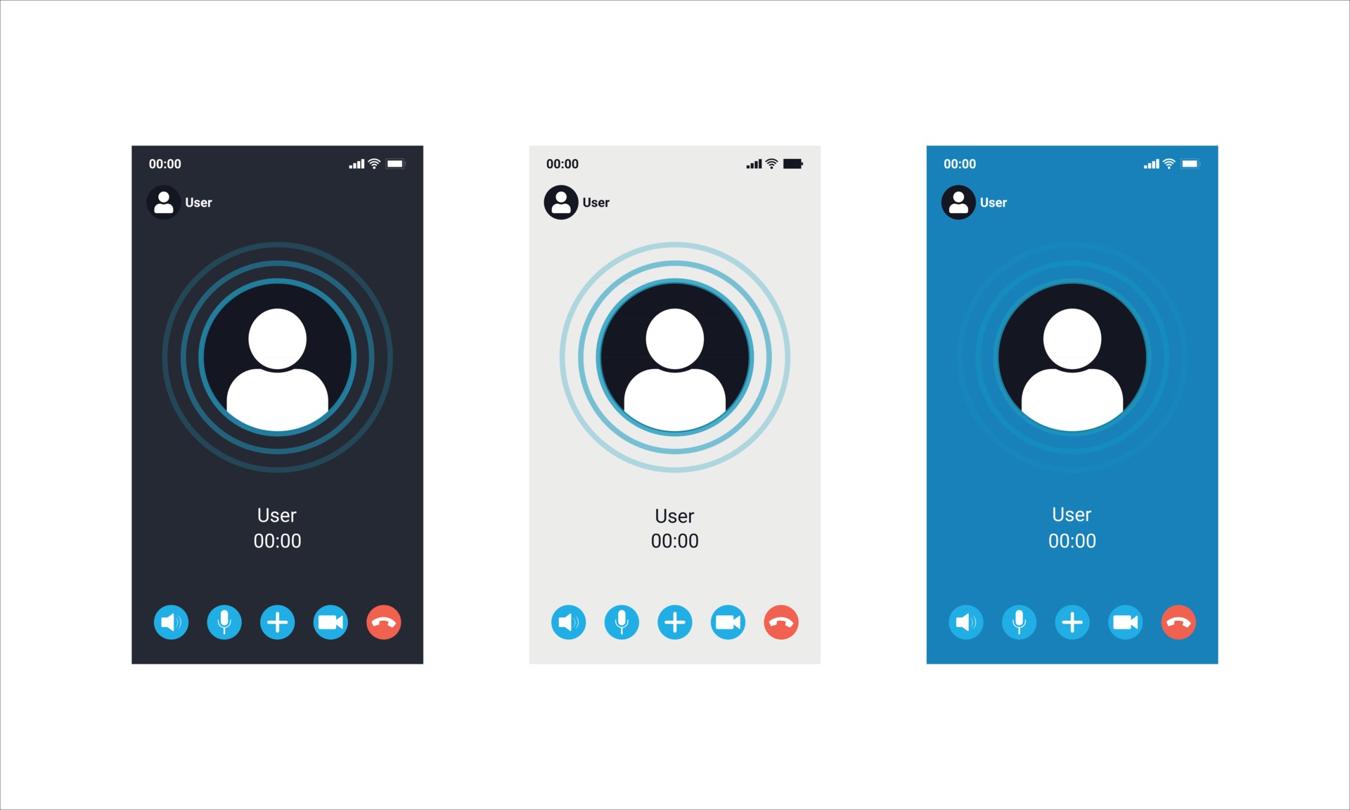 mobile video call interface 2730405 Vector Art at Vecteezy