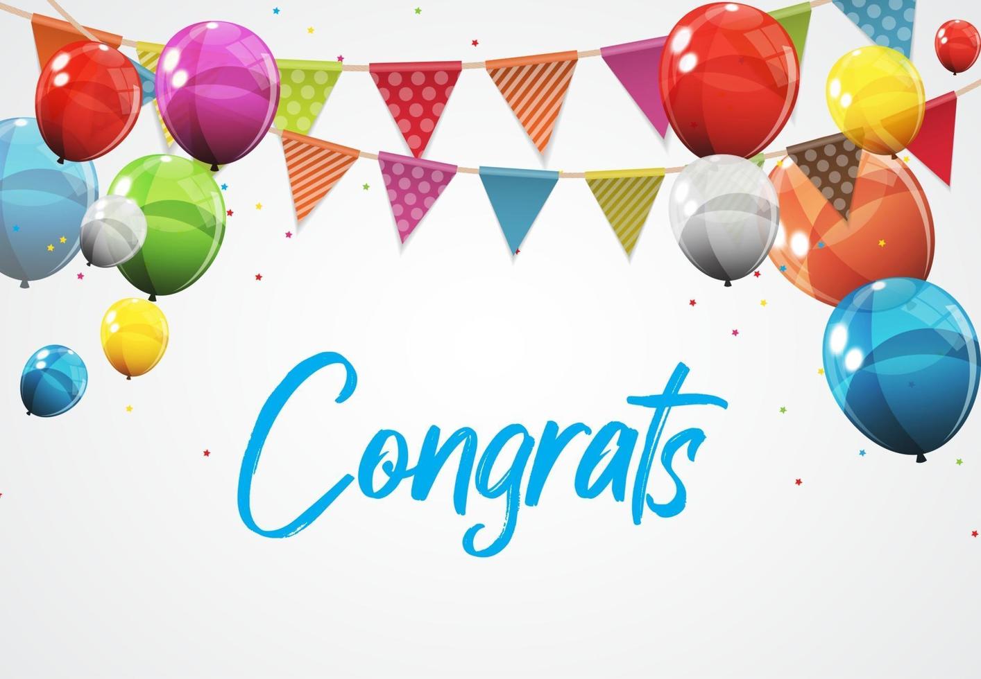 Congratulations abstract design template background. Vector ... Congratulations abstract design template background. Vector ...