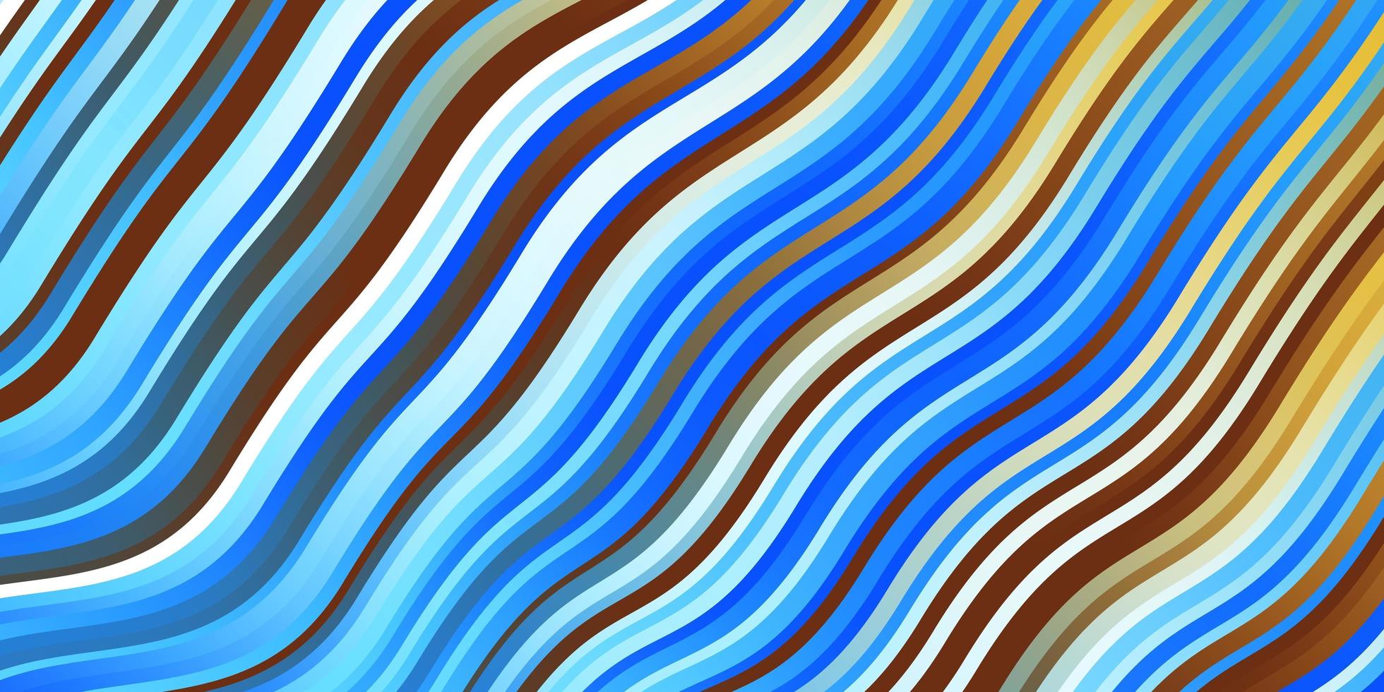 Light Blue Yellow Vector Layout With Curves Illustration In Halftone Style With Gradient