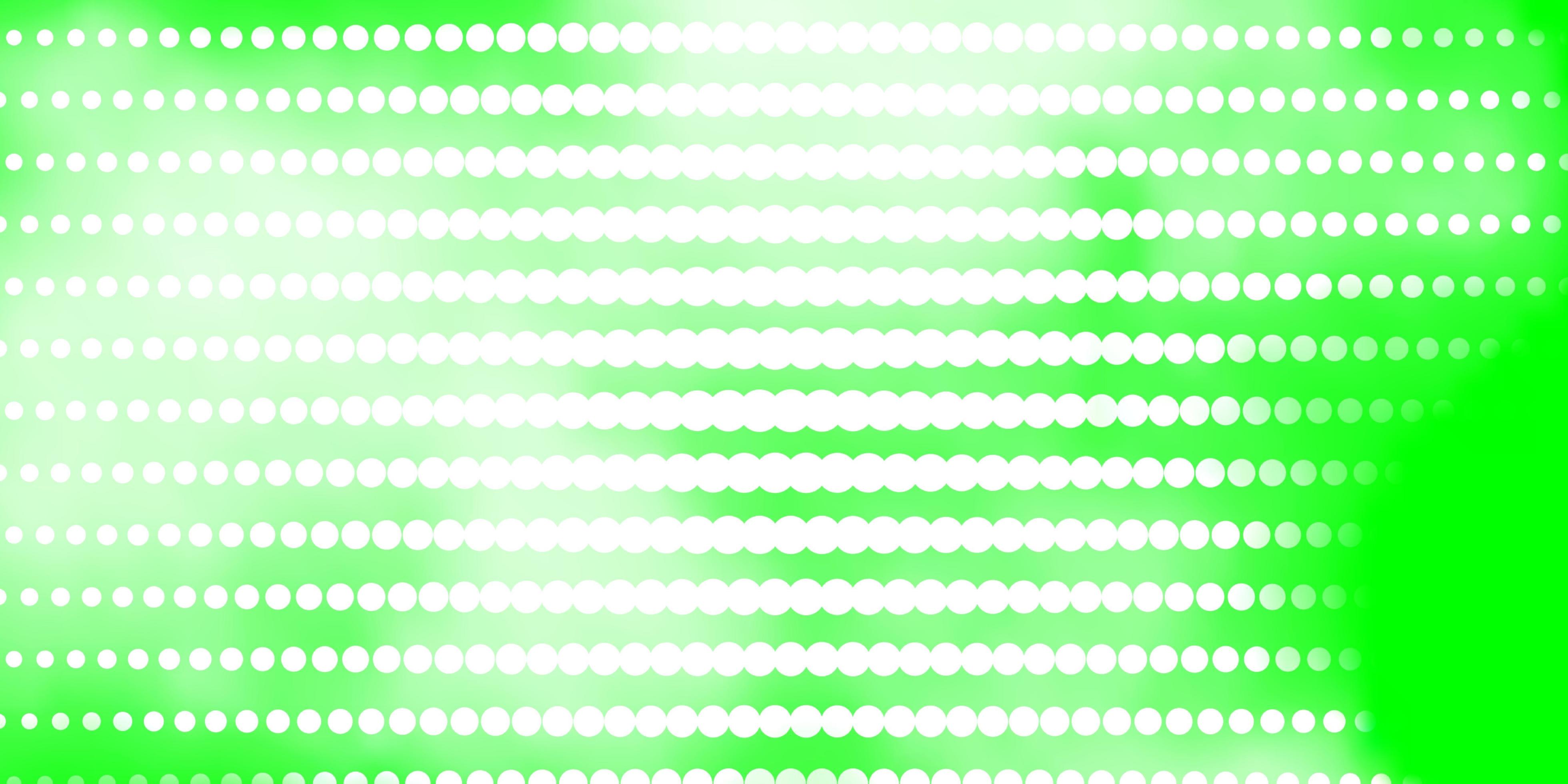 Light Green vector layout with circles. Abstract illustration with ...