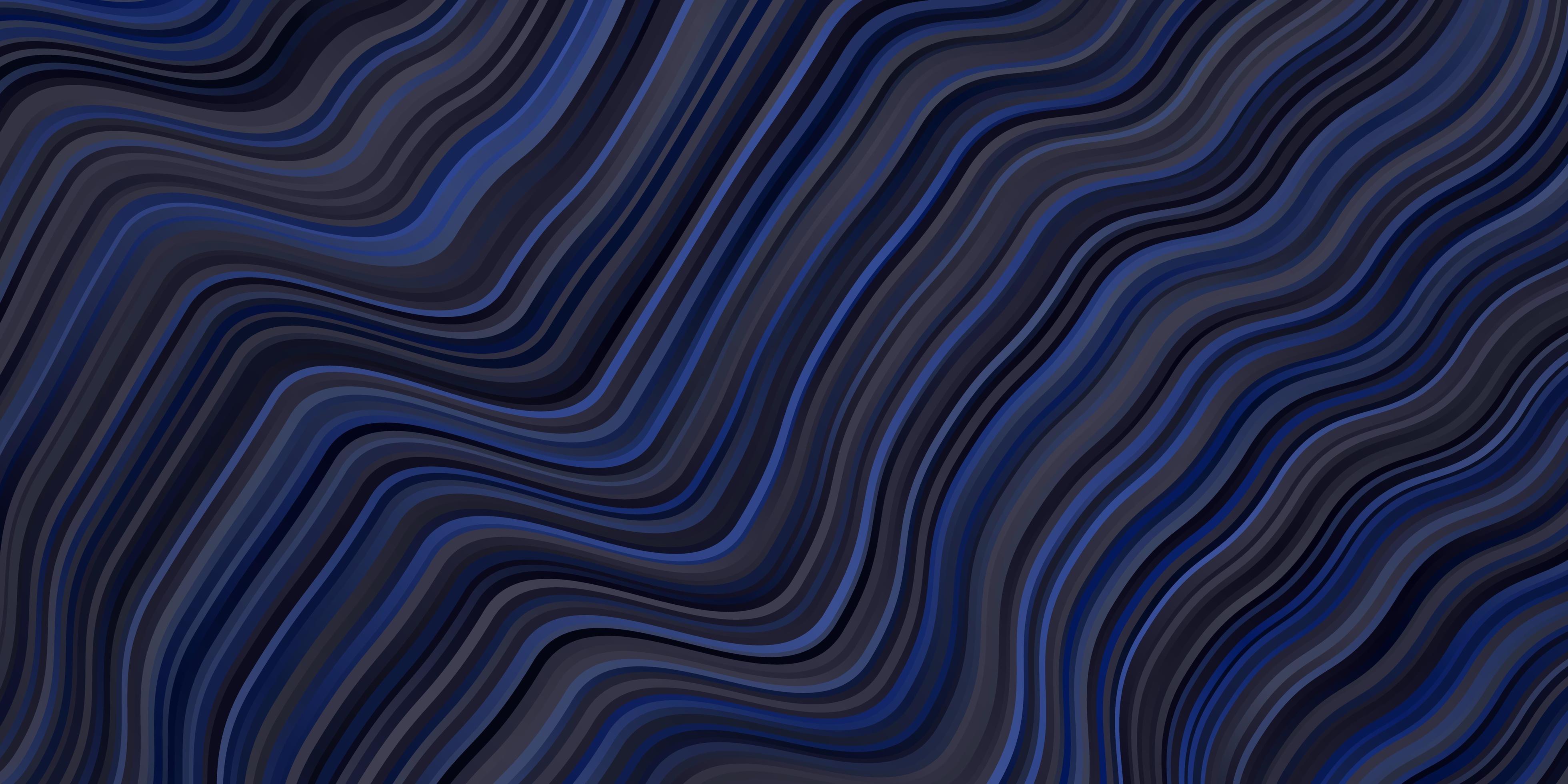 Dark Blue Vector Layout With Curves Colorful Illustration In Abstract Style With Bent Lines