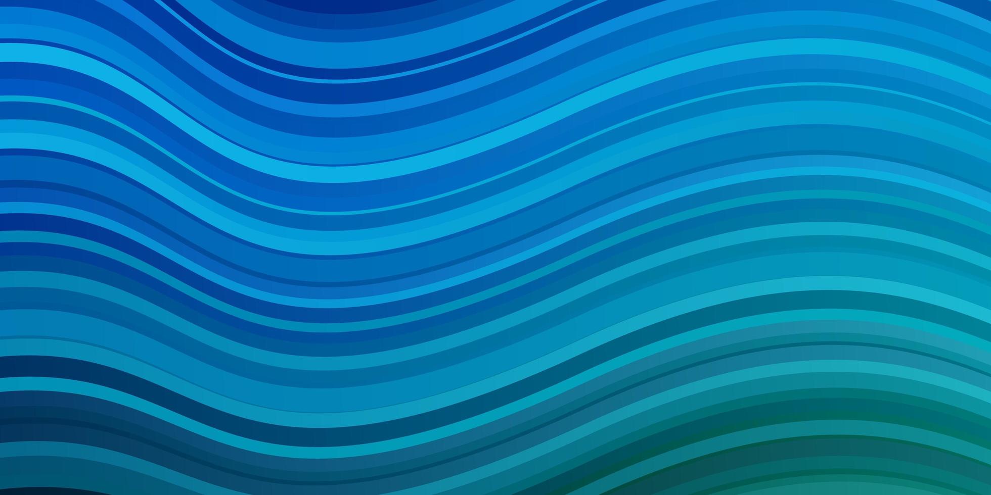 Dark Blue Vector Backdrop With Bent Lines Illustration In Halftone Style With Gradient Curves