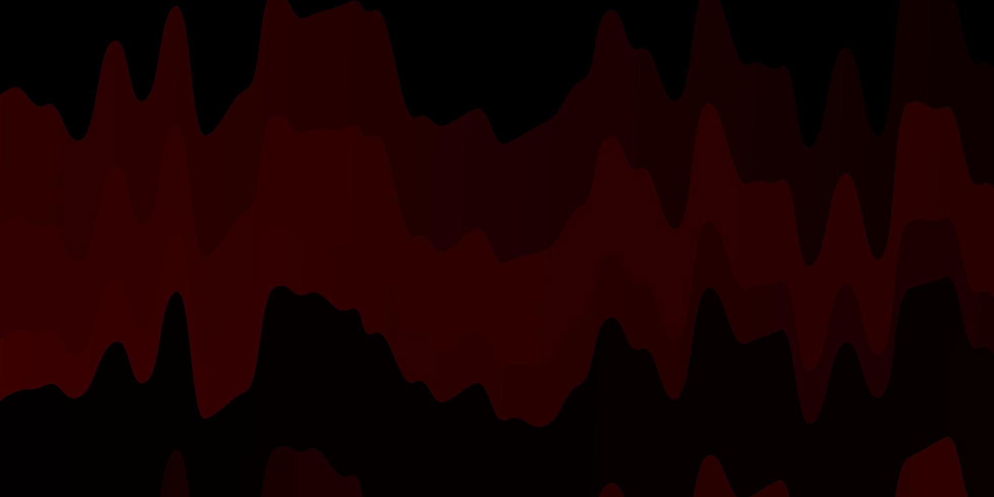 Dark Red Vector Texture With Circular Arc Abstract Gradient Illustration With Wry Lines