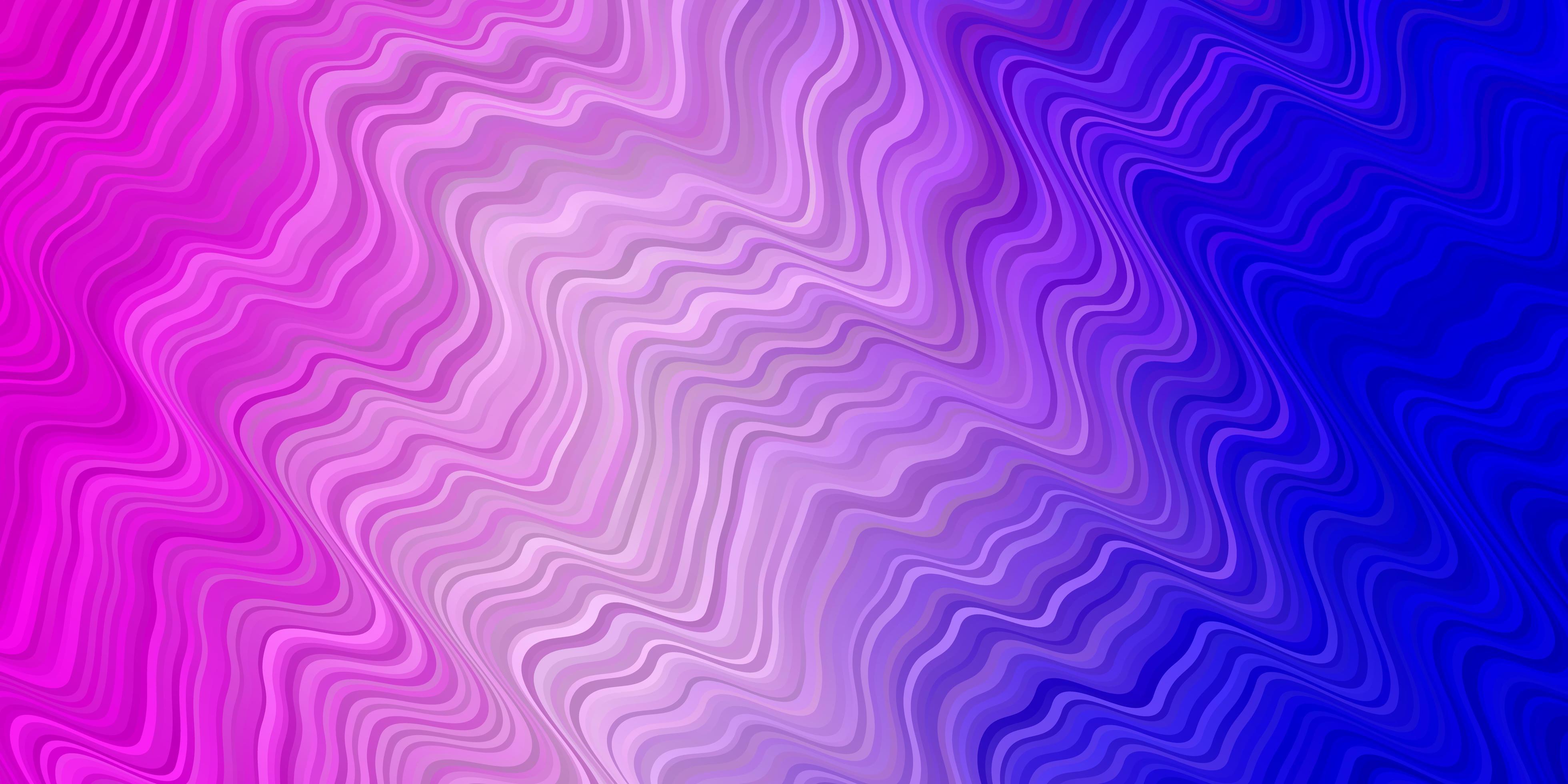 Light Pink Blue Vector Layout With Circular Arc Abstract Gradient Illustration With Wry Lines