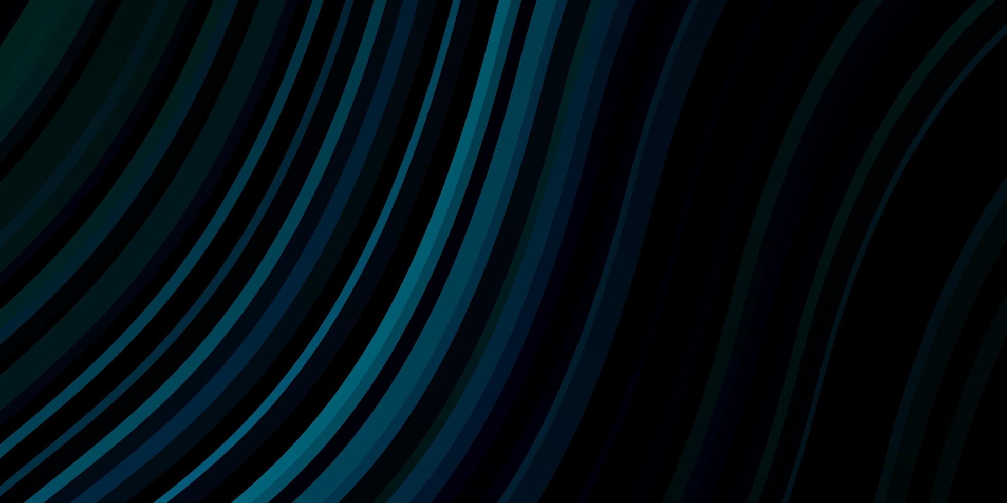 Dark Blue Vector Template With Curved Lines Abstract Gradient Illustration With Wry Lines
