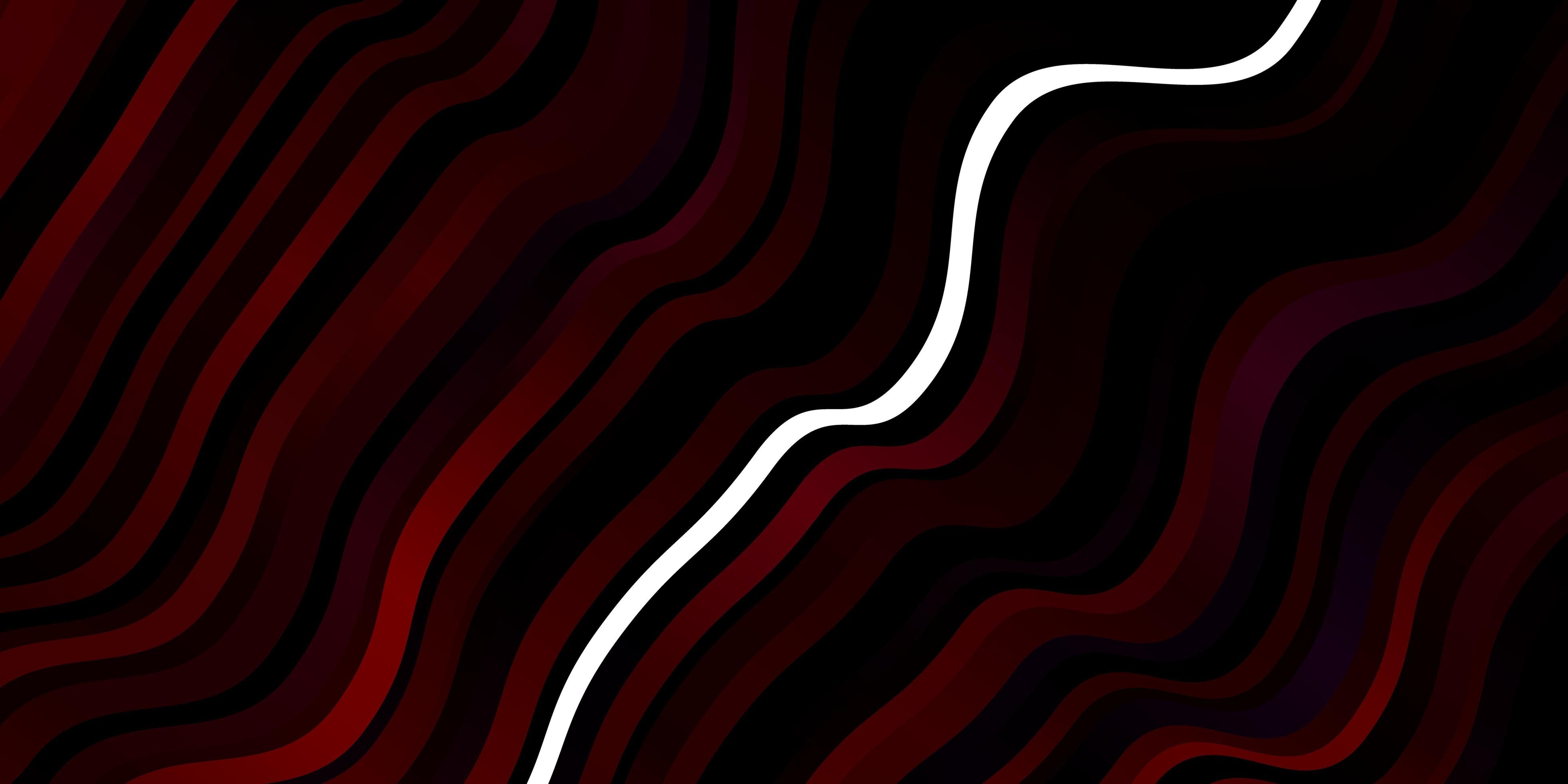 Dark Red Vector Background With Curved Lines Colorful Illustration In Abstract Style With Bent