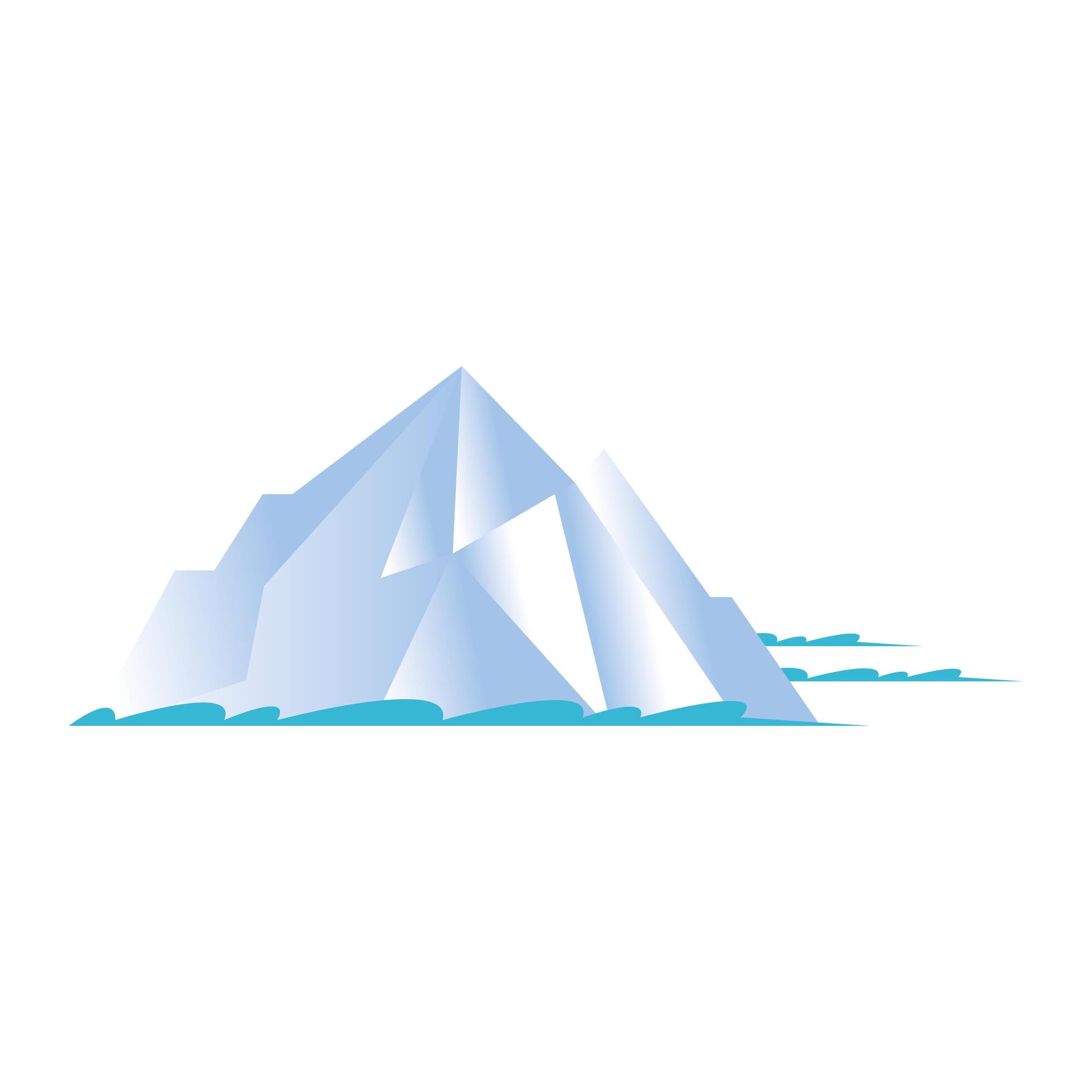Isolated iceberg white vector design 2736969 Vector Art at Vecteezy