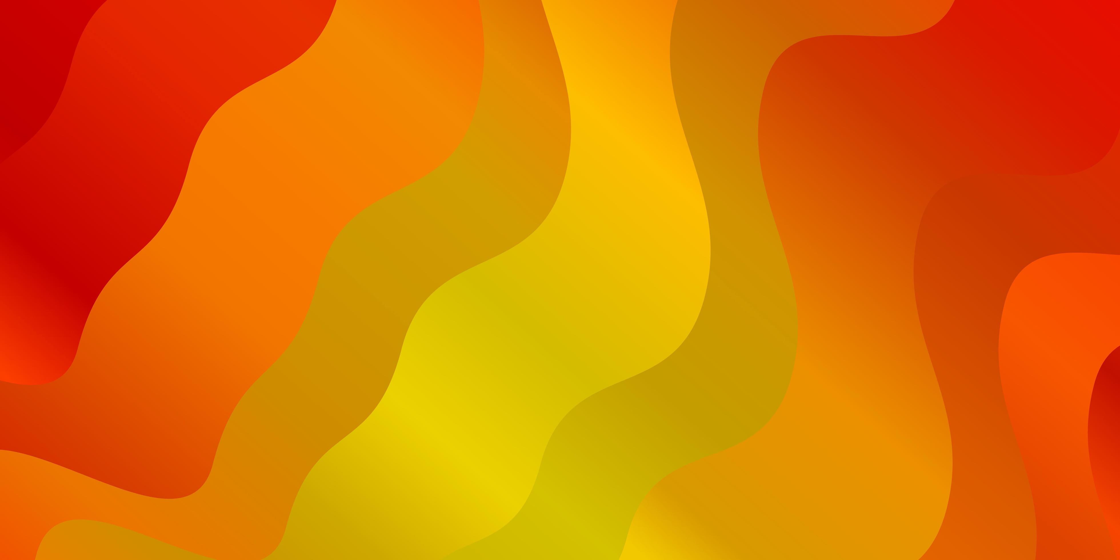 Light Orange Vector Backdrop With Curves Colorful Abstract Illustration With Gradient Curves