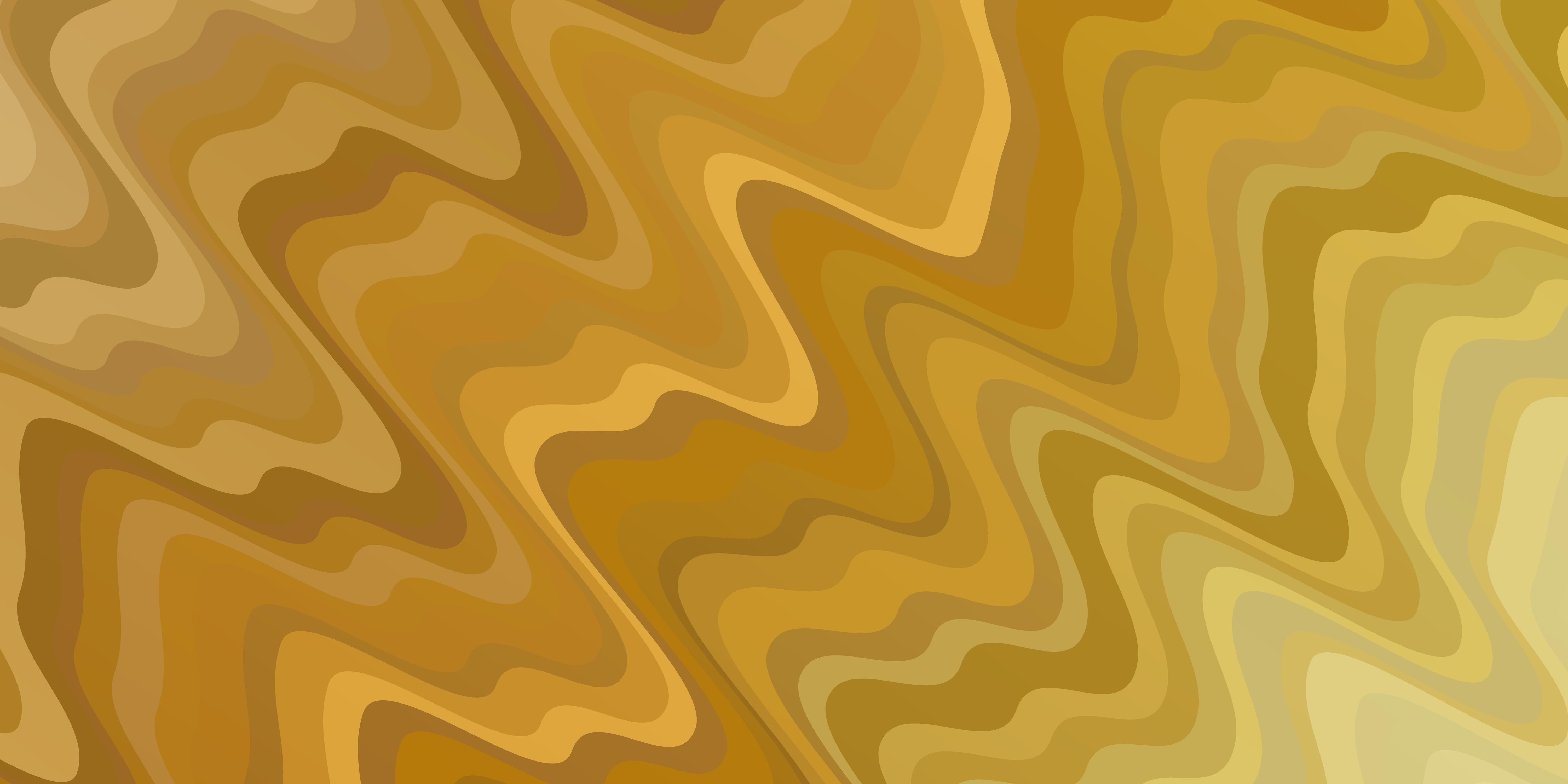 Light Orange Vector Background With Wry Lines Colorful Illustration Which Consists Of Curves