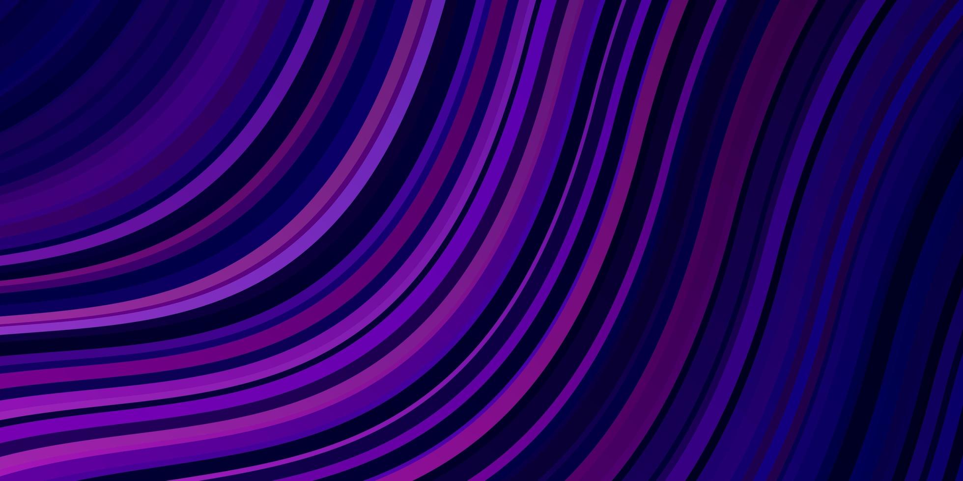 Light Blue Red Vector Background With Bent Lines Illustration In Halftone Style With Gradient