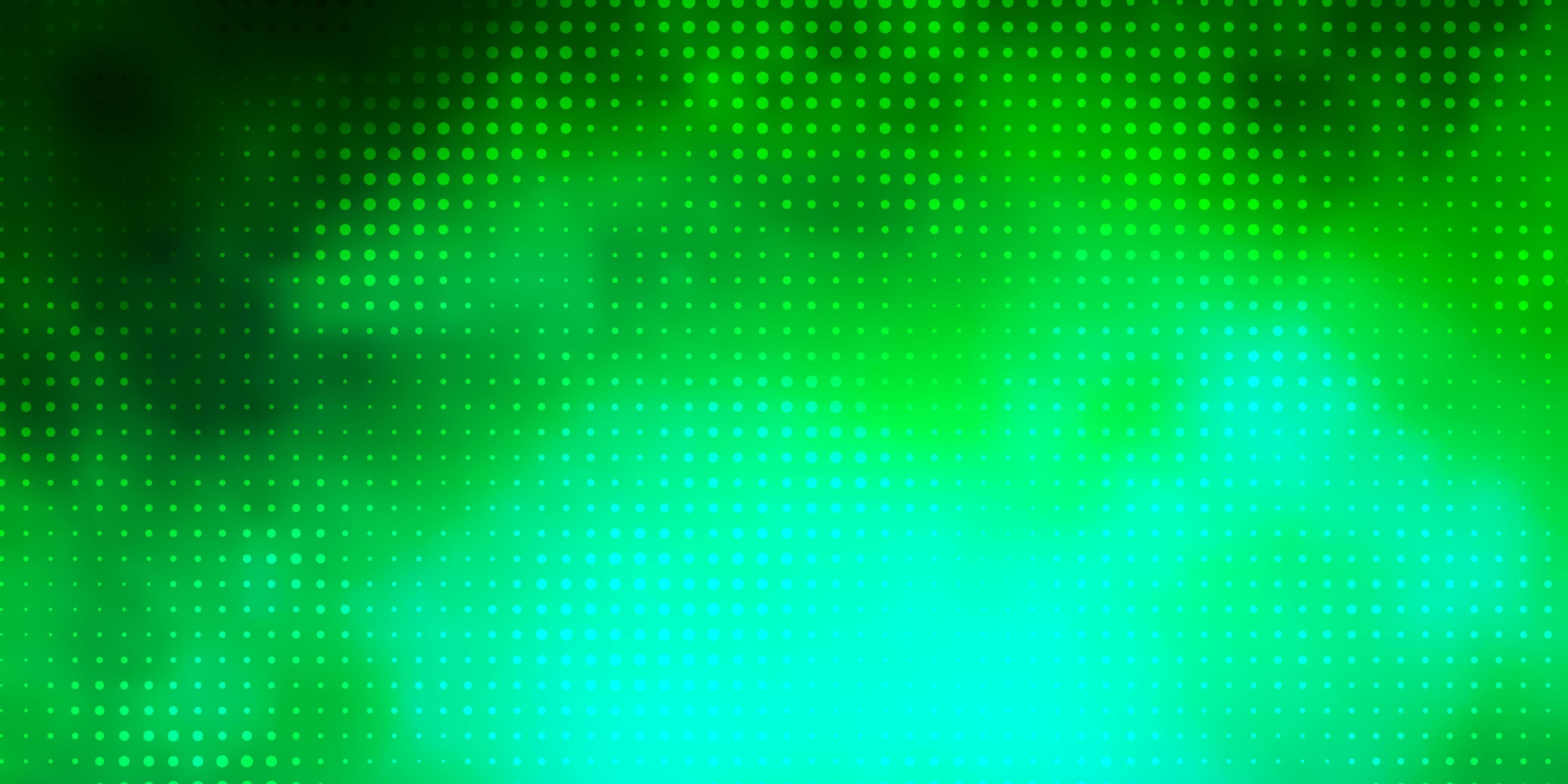 Light Green Vector Texture With Disks Colorful Illustration With Gradient Dots In Nature Style