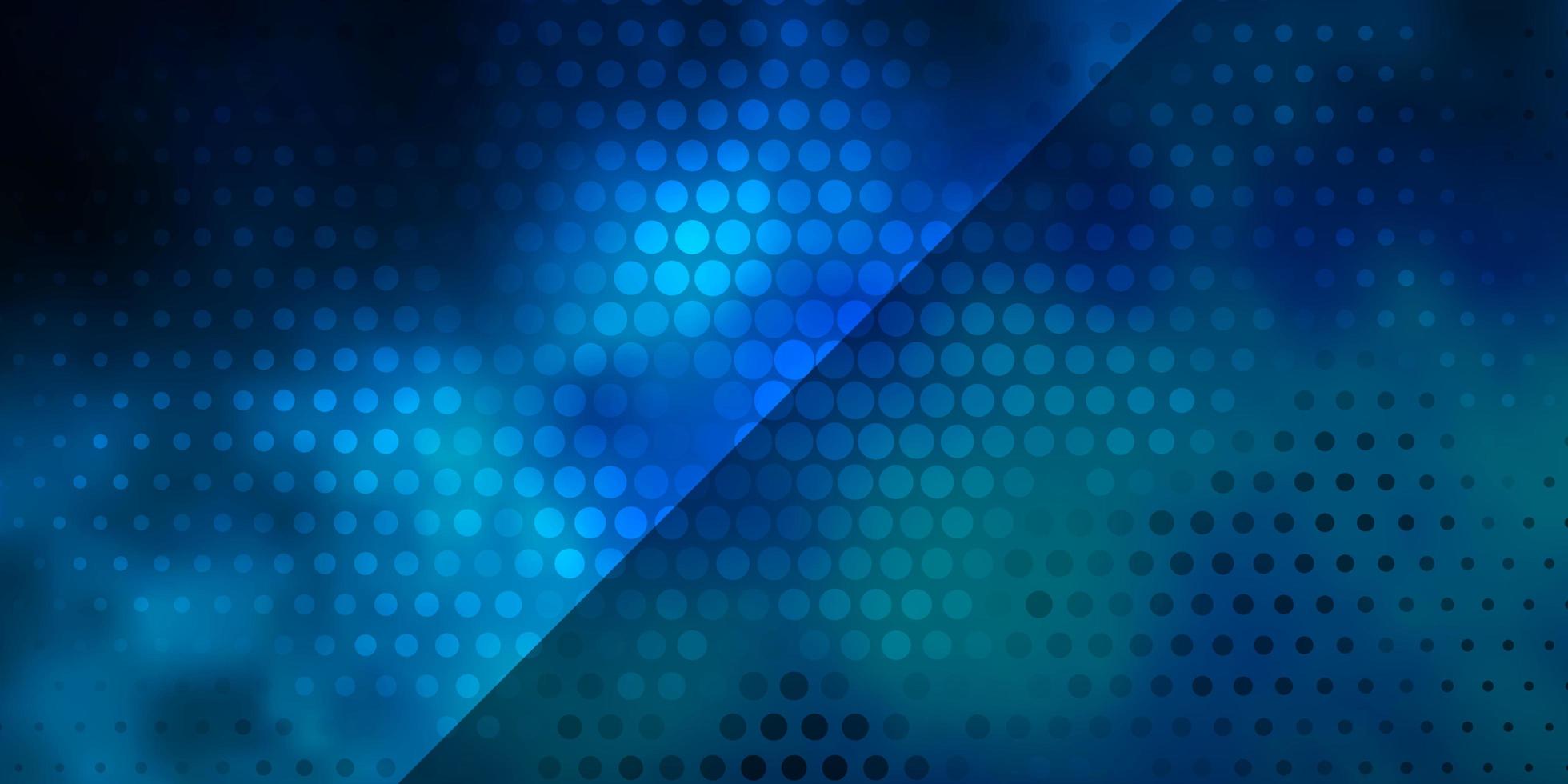 Dark Blue Vector Background With Circles Abstract Colorful Disks On Simple Gradient Background