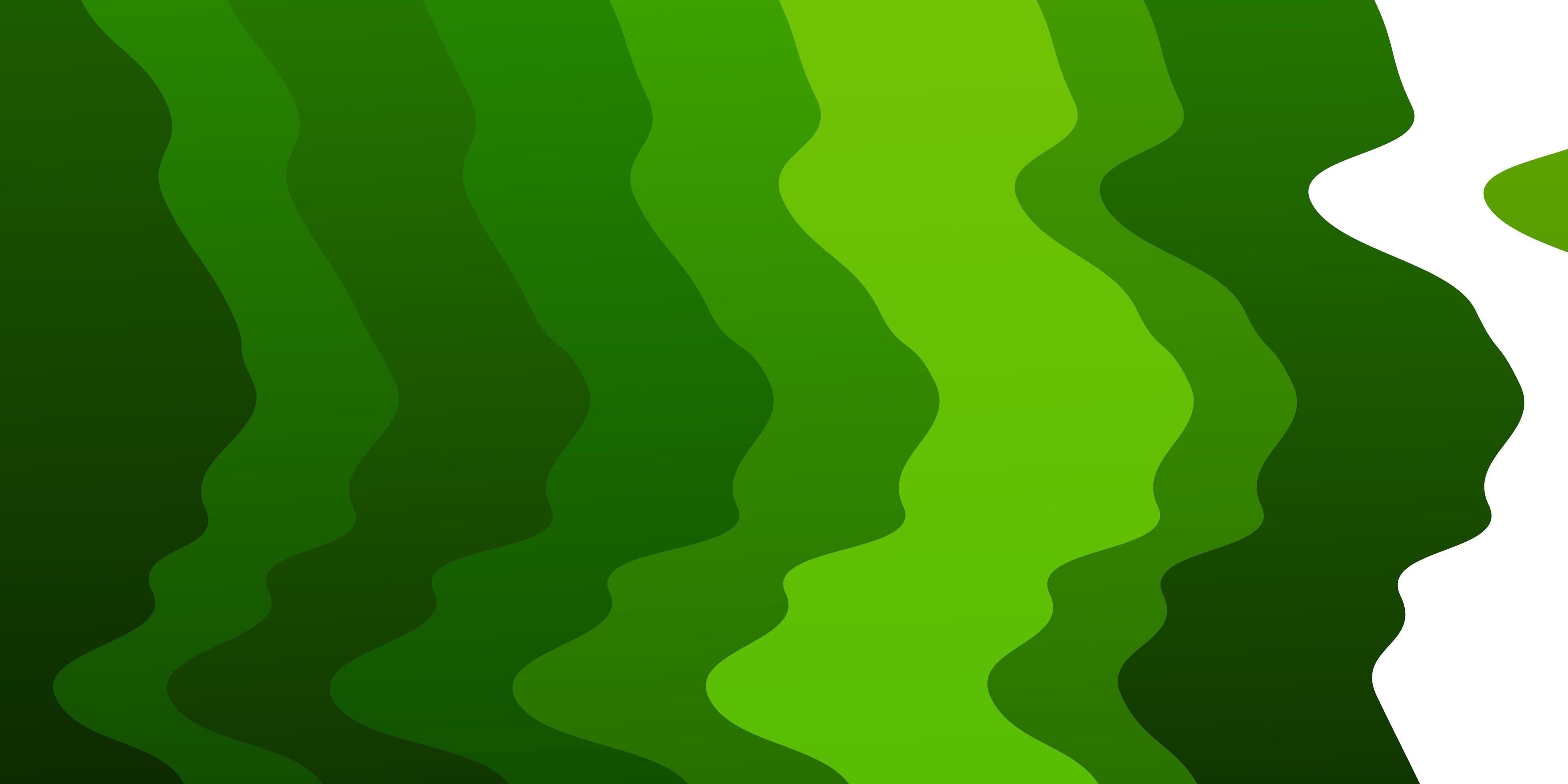Light Green Vector Layout With Curves Abstract Illustration With Bandy Gradient Lines Pattern