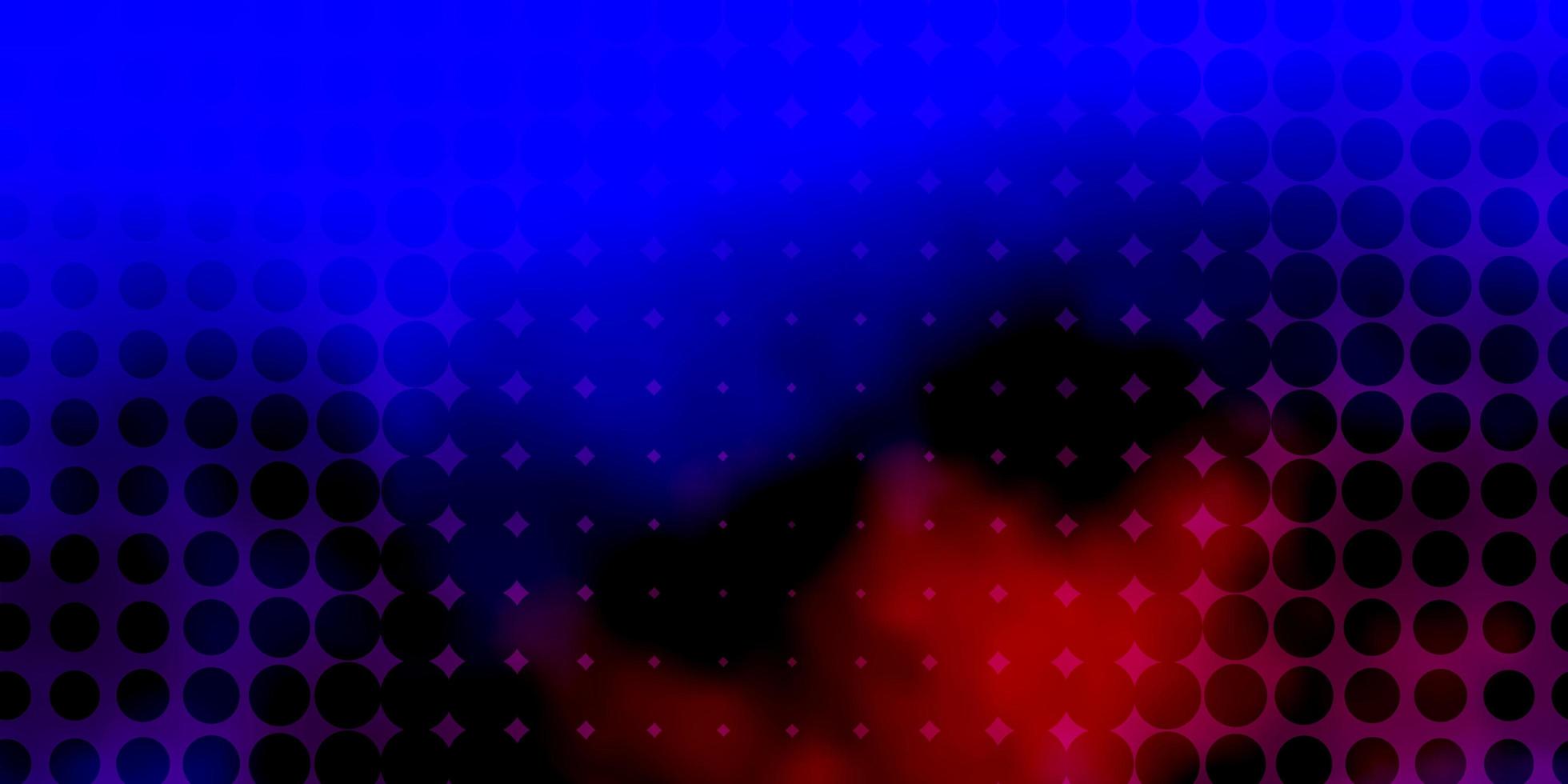 Light Blue Red Vector Background With Circles Illustration With Set Of Shining Colorful