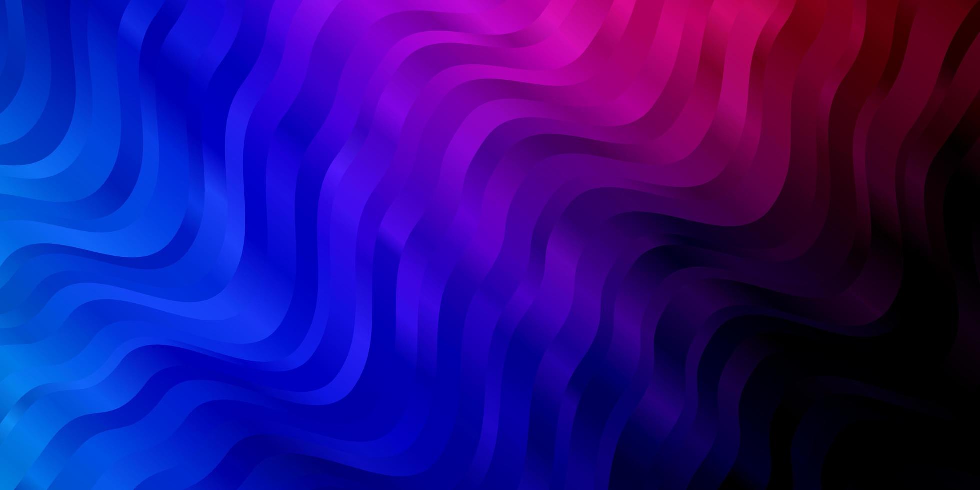 Dark Blue Red Vector Pattern With Lines Colorful Illustration In Circular Style With Lines