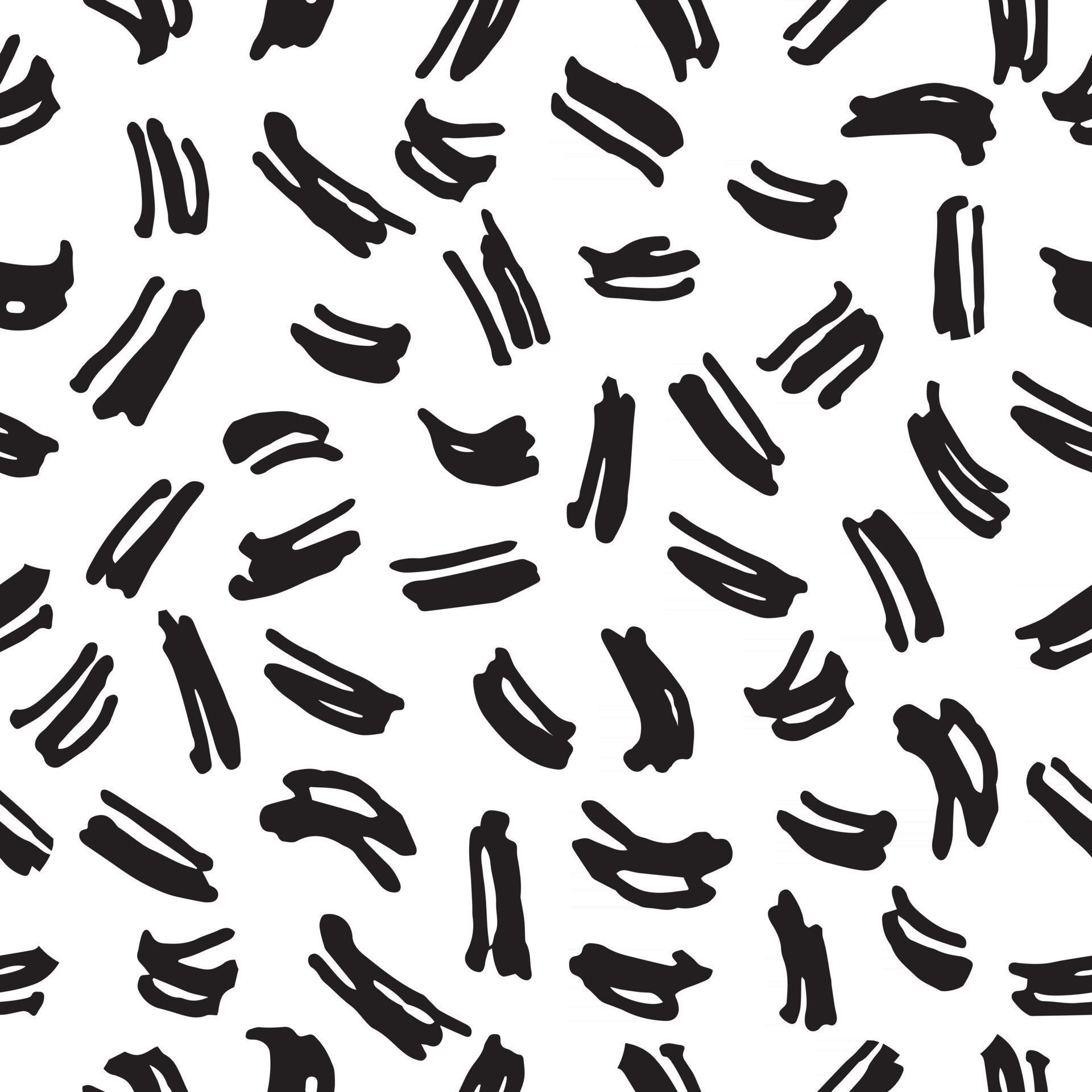 Seamless Pattern Doodles Texture Elements Vector Hand Drawn 2744423