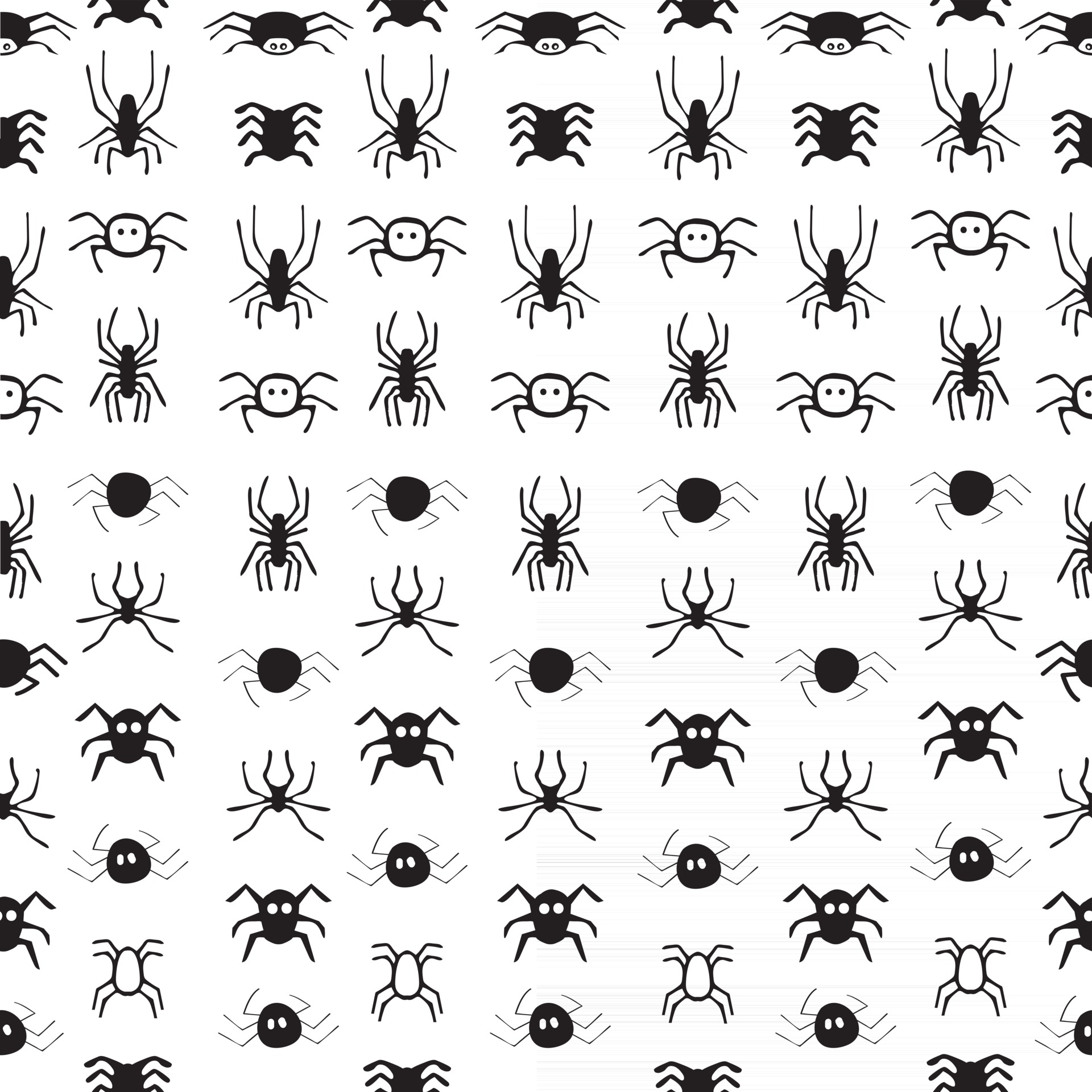 Seamless pattern with spiders. 2744725 Vector Art at Vecteezy