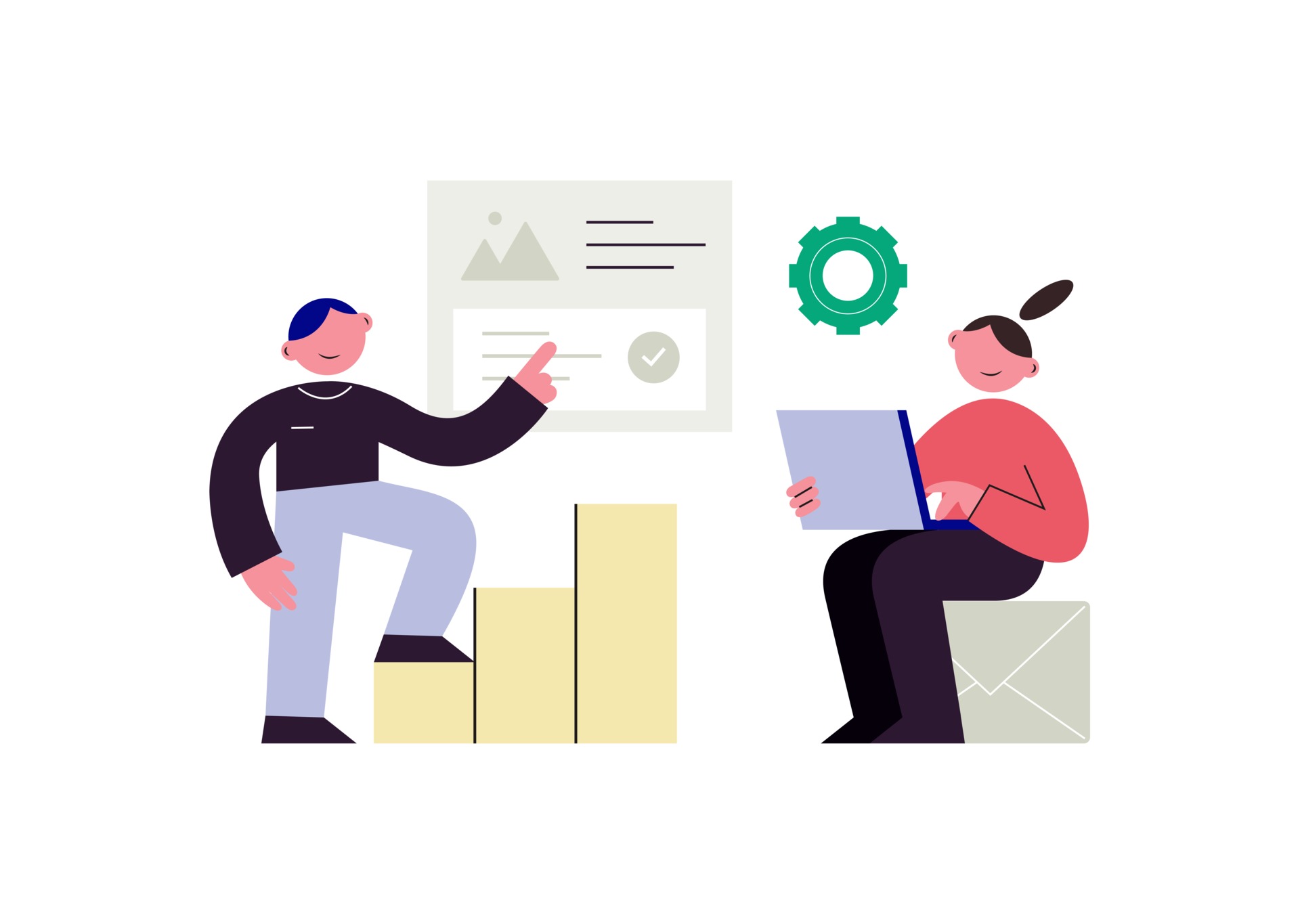 Data Integration Vector Illustration 2744904 Vector Art At Vecteezy