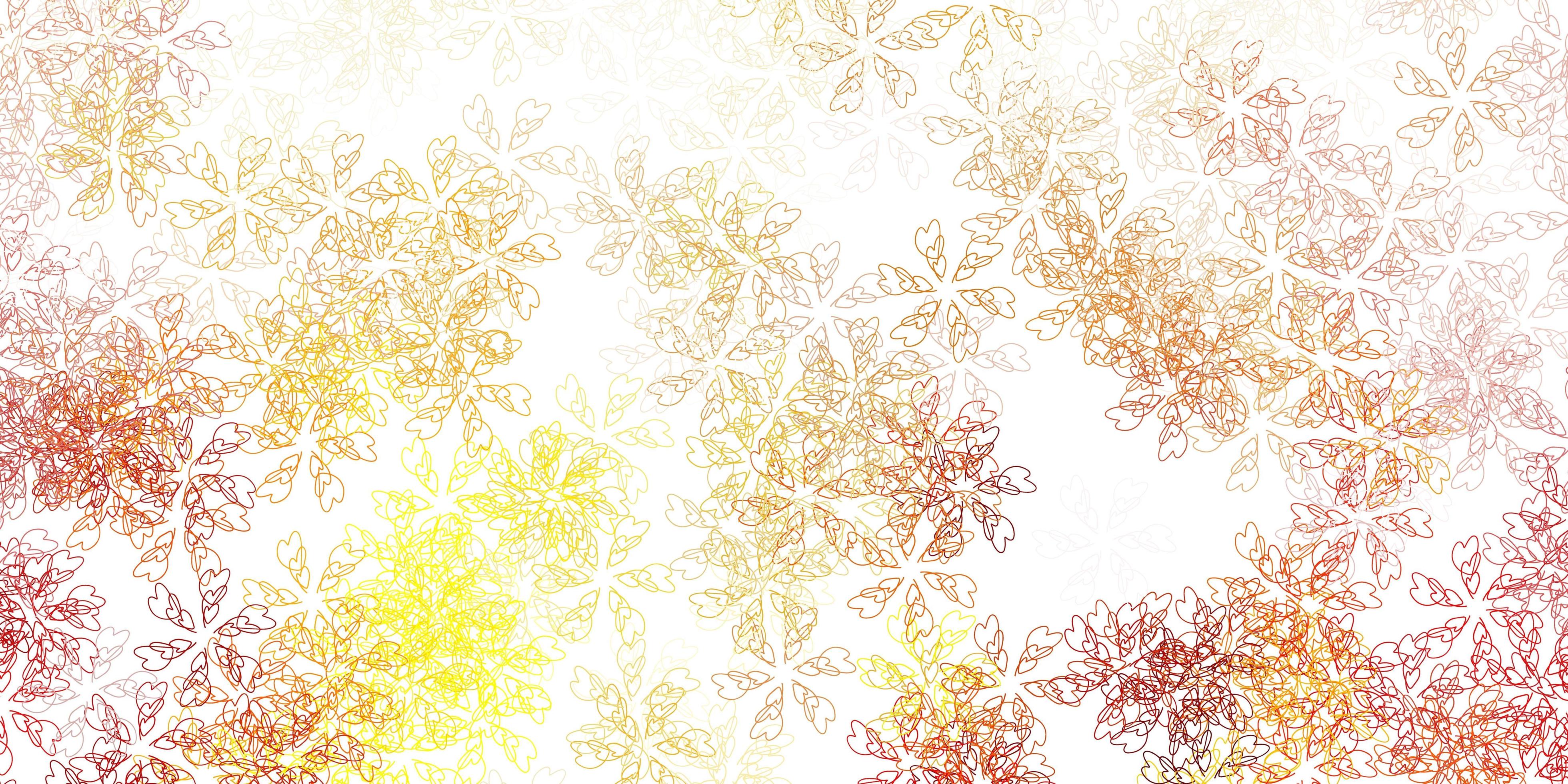 Light Orange Vector Abstract Layout With Leaves 2746545 Vector Art At Vecteezy