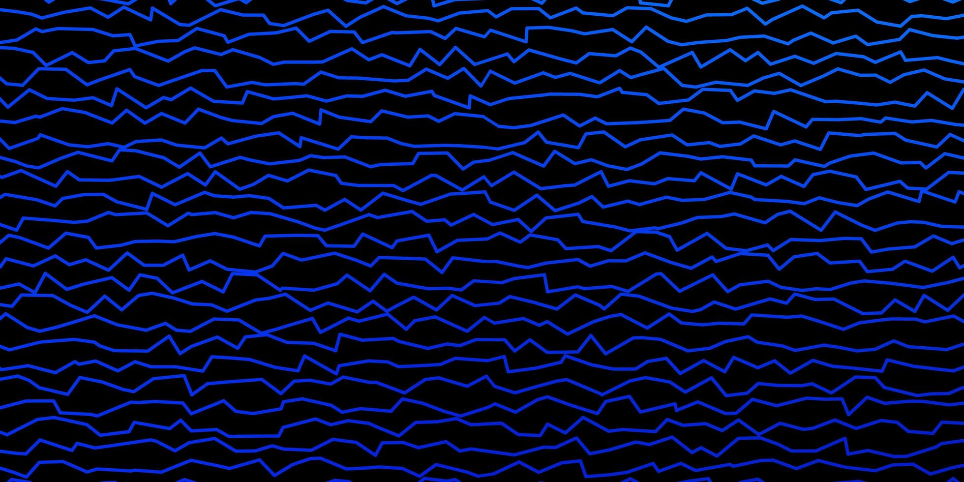 Dark Blue Vector Background With Wry Lines Abstract Gradient Illustration With Wry Lines