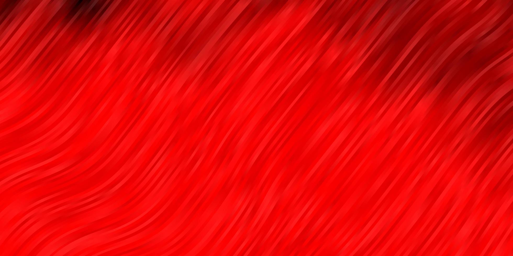 Light Red Vector Background With Curves Illustration In Halftone Style With Gradient Curves