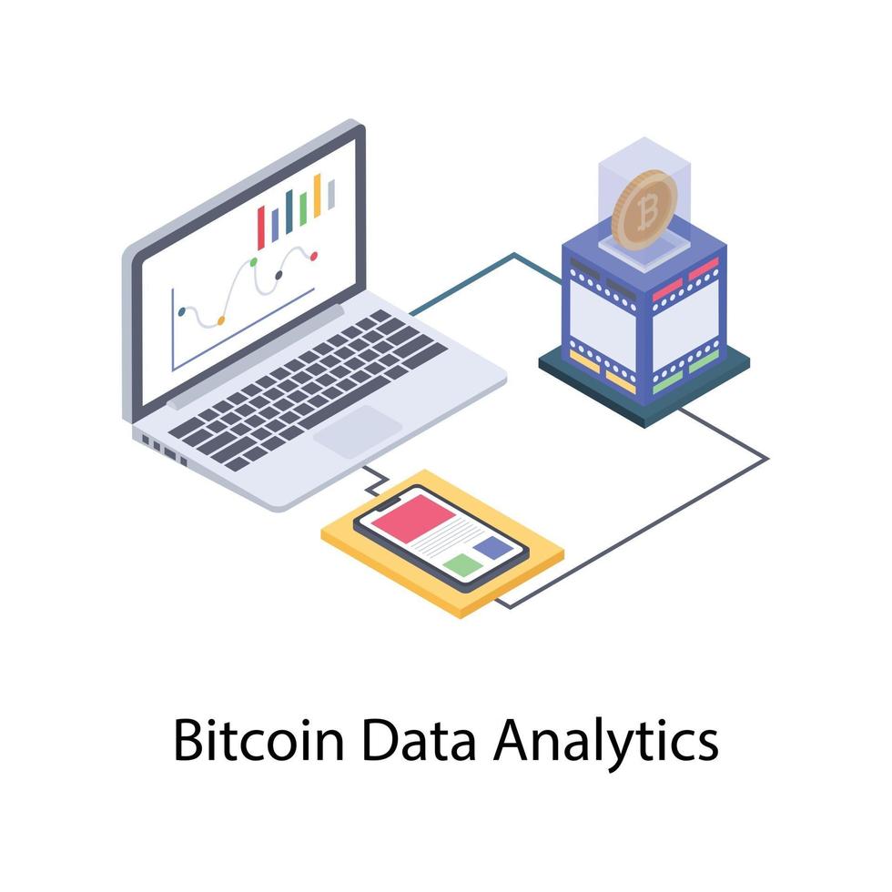 Bitcoin Data Analytics 2752493 Vector Art at Vecteezy