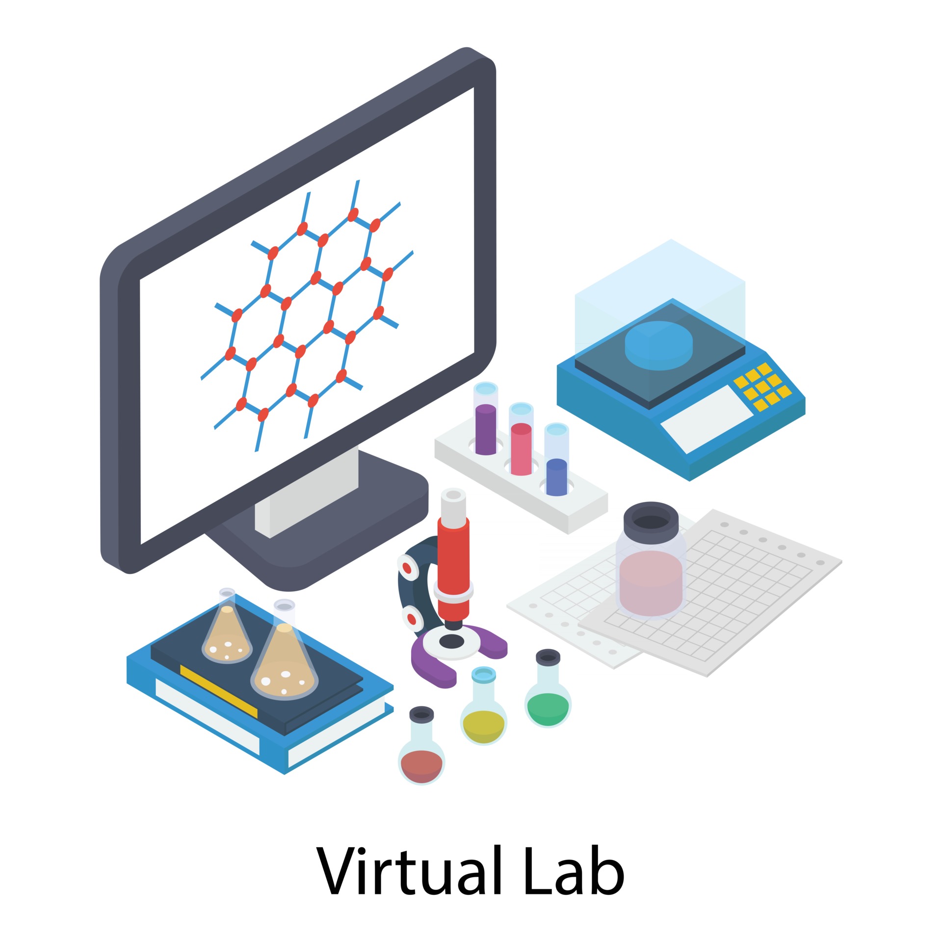 Virtual Lab Elements 2752637 Vector Art at Vecteezy