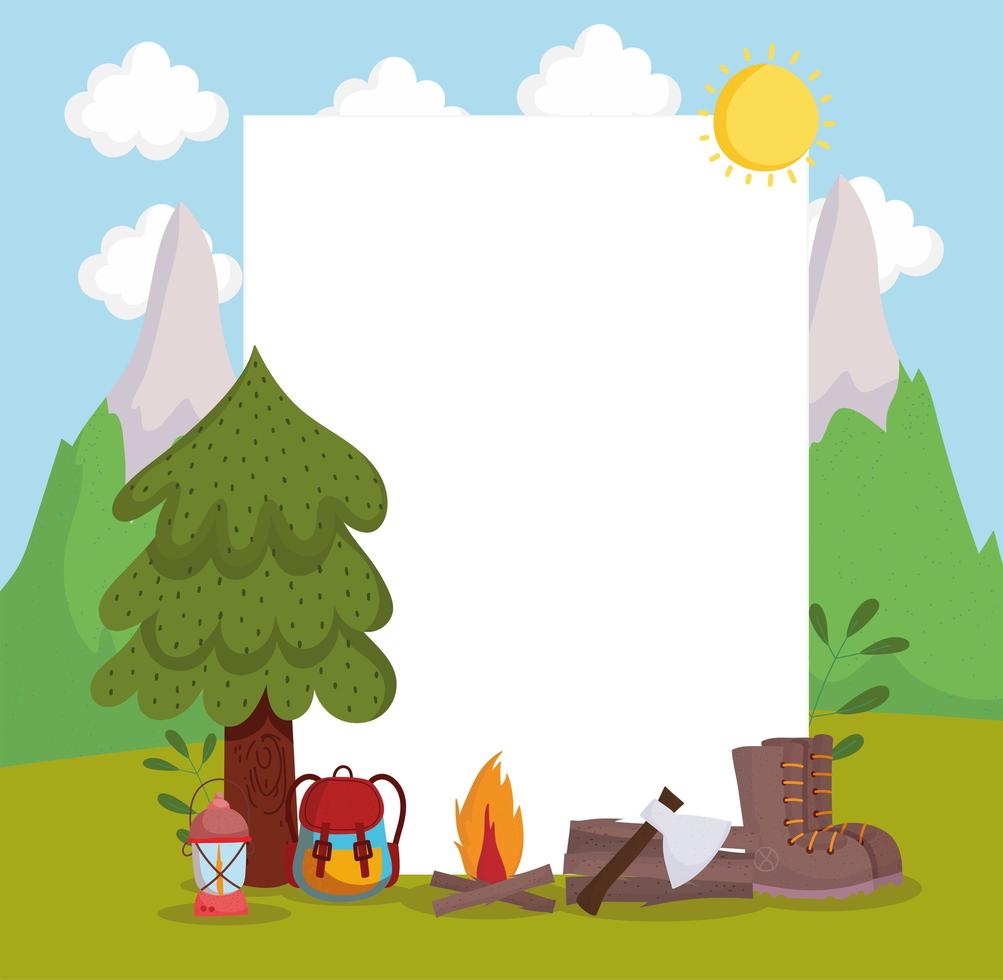 camping adventure banner 2757407 Vector Art at Vecteezy