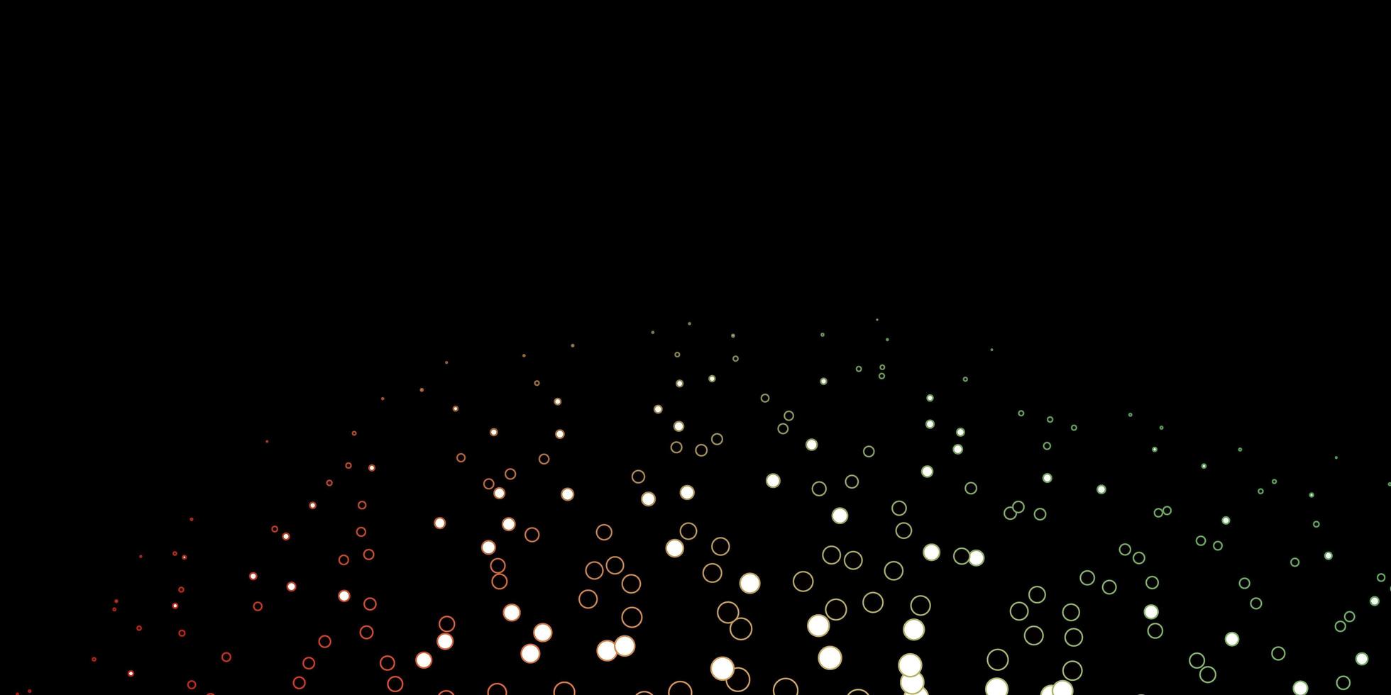 Dark Green Red Vector Texture With Disks Abstract Illustration With Colorful Spots In Nature