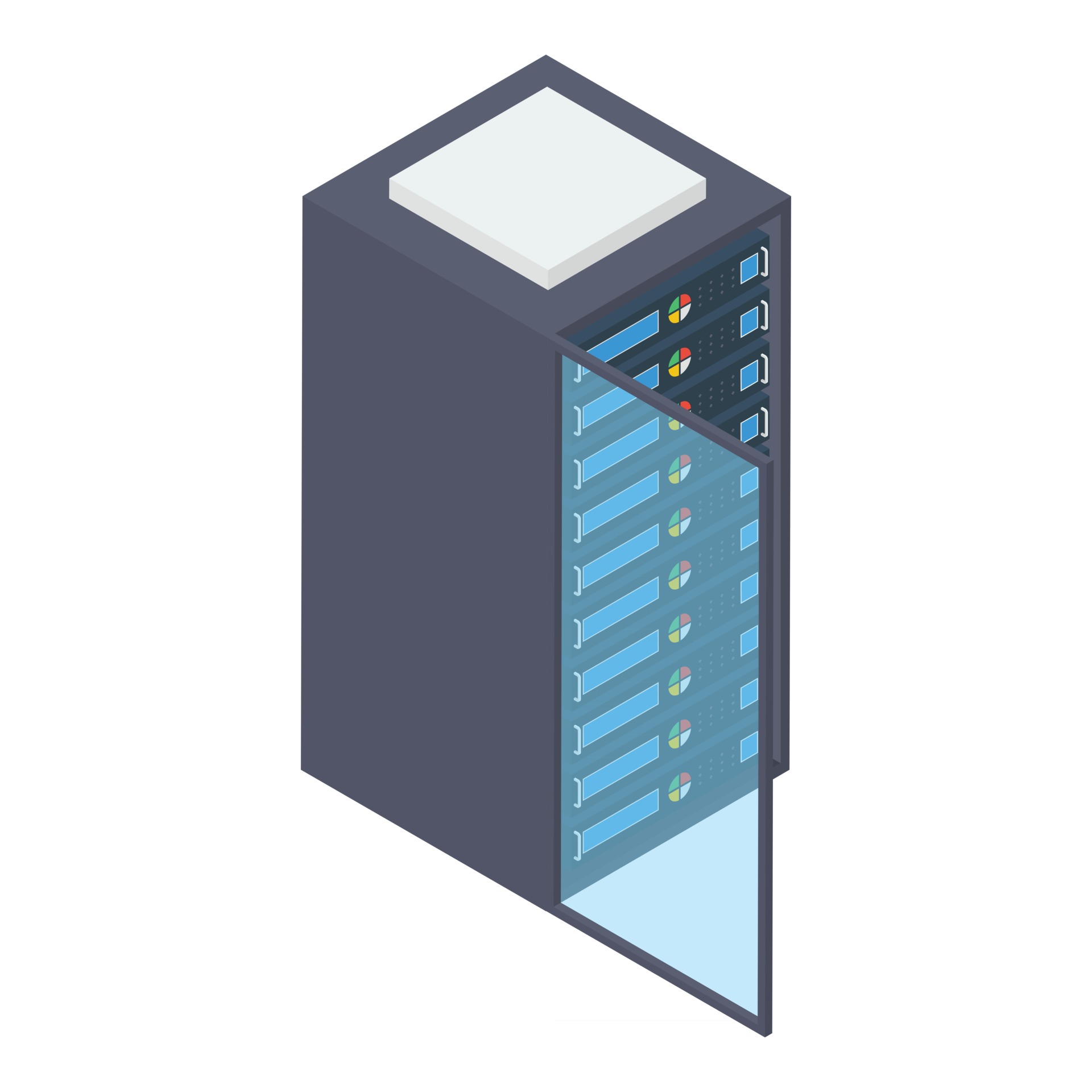 Data Server Rack 2758457 Vector Art at Vecteezy