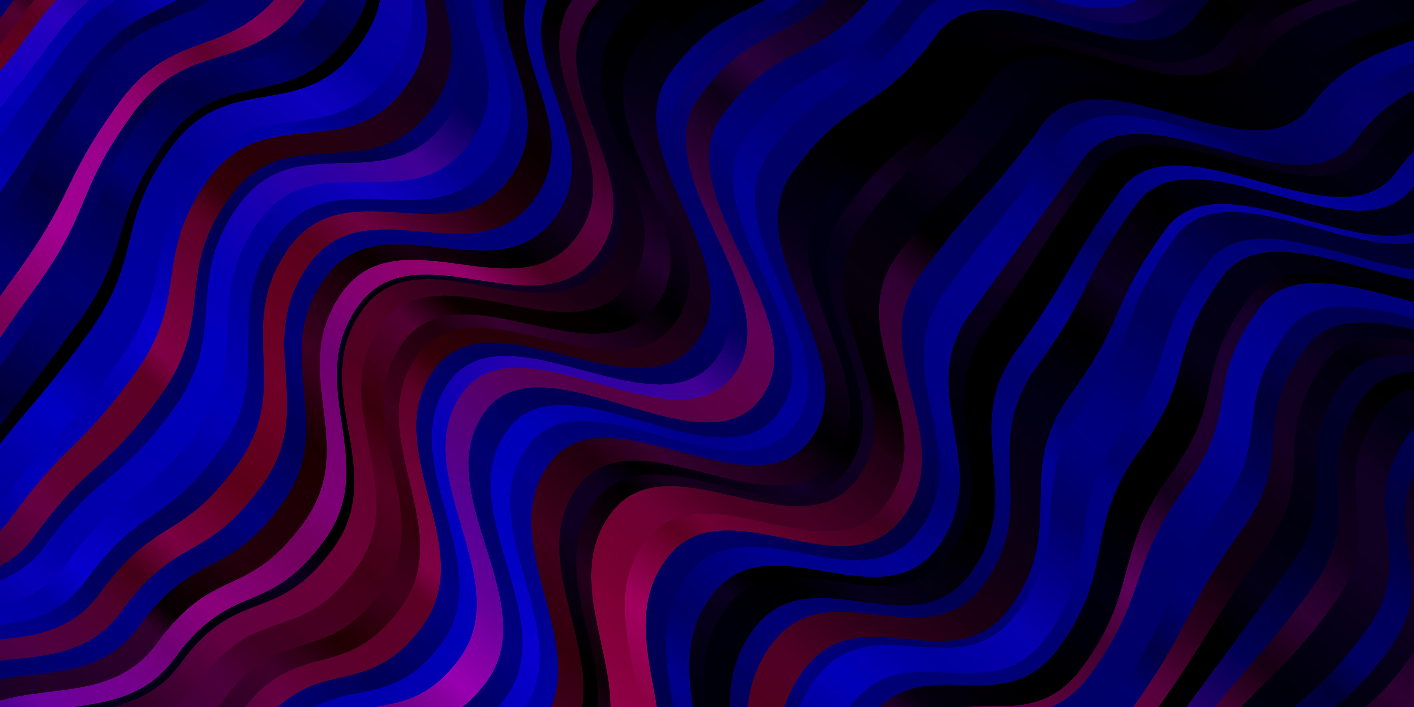 Light Blue Red Vector Texture With Wry Lines Bright Illustration With Gradient Circular Arcs