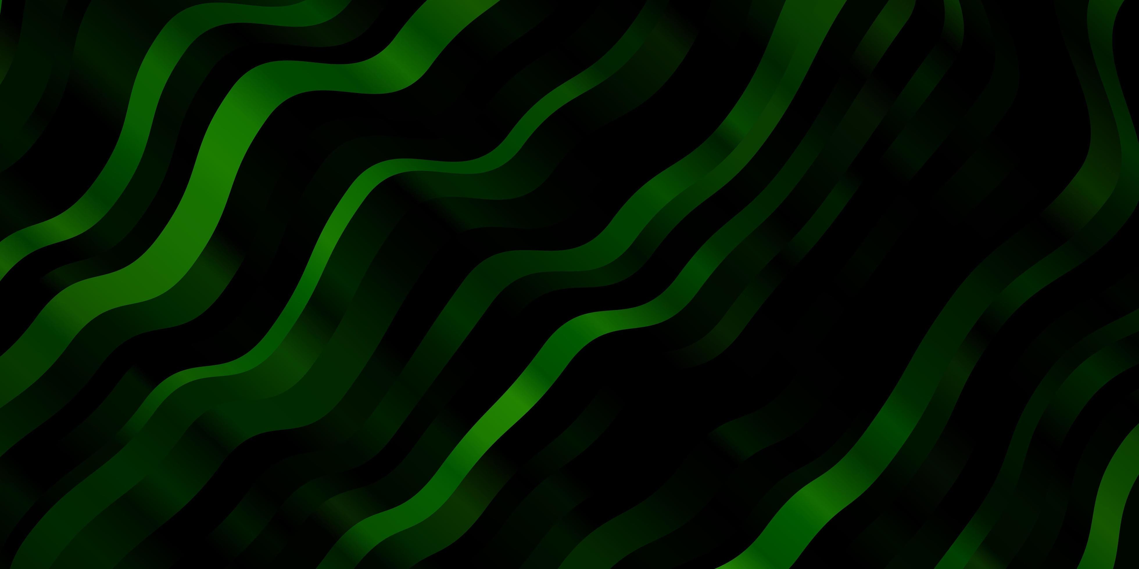 Light Green Vector Background With Wry Lines Illustration In Abstract Style With Gradient