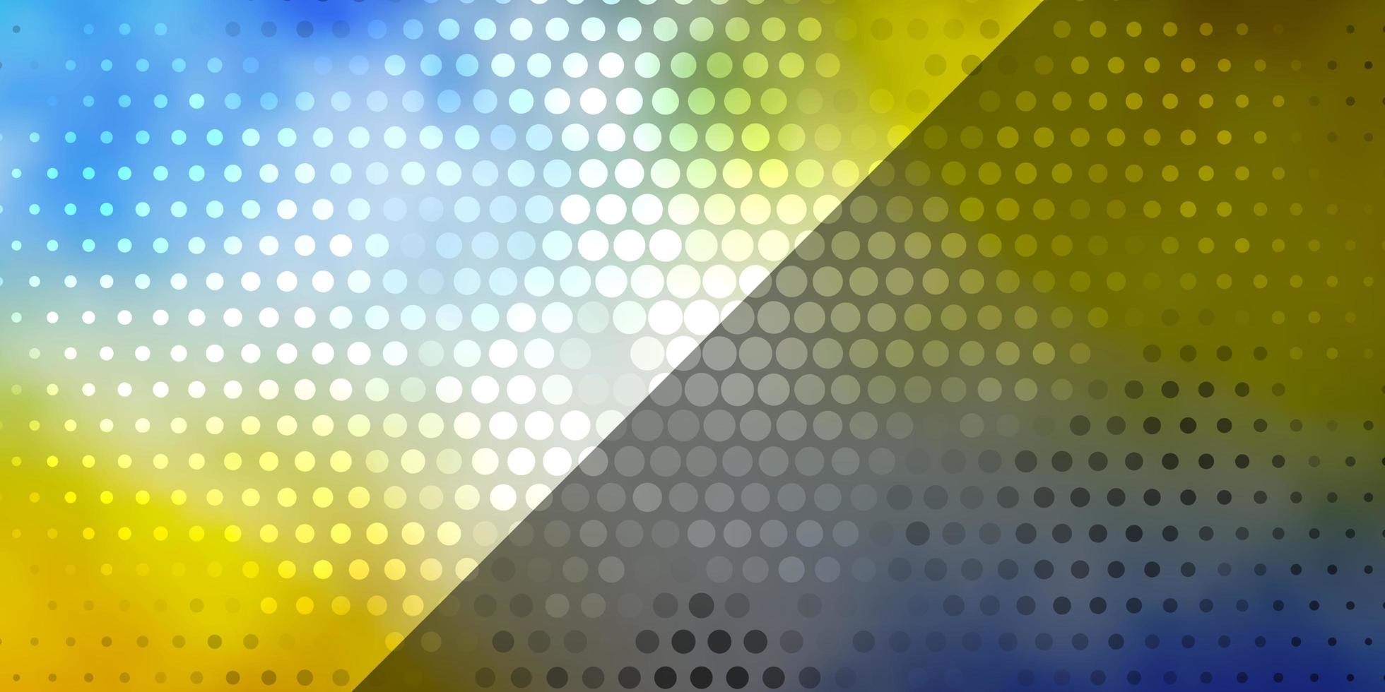 Light Blue Yellow Vector Template With Circles Abstract Colorful Disks On Simple Gradient