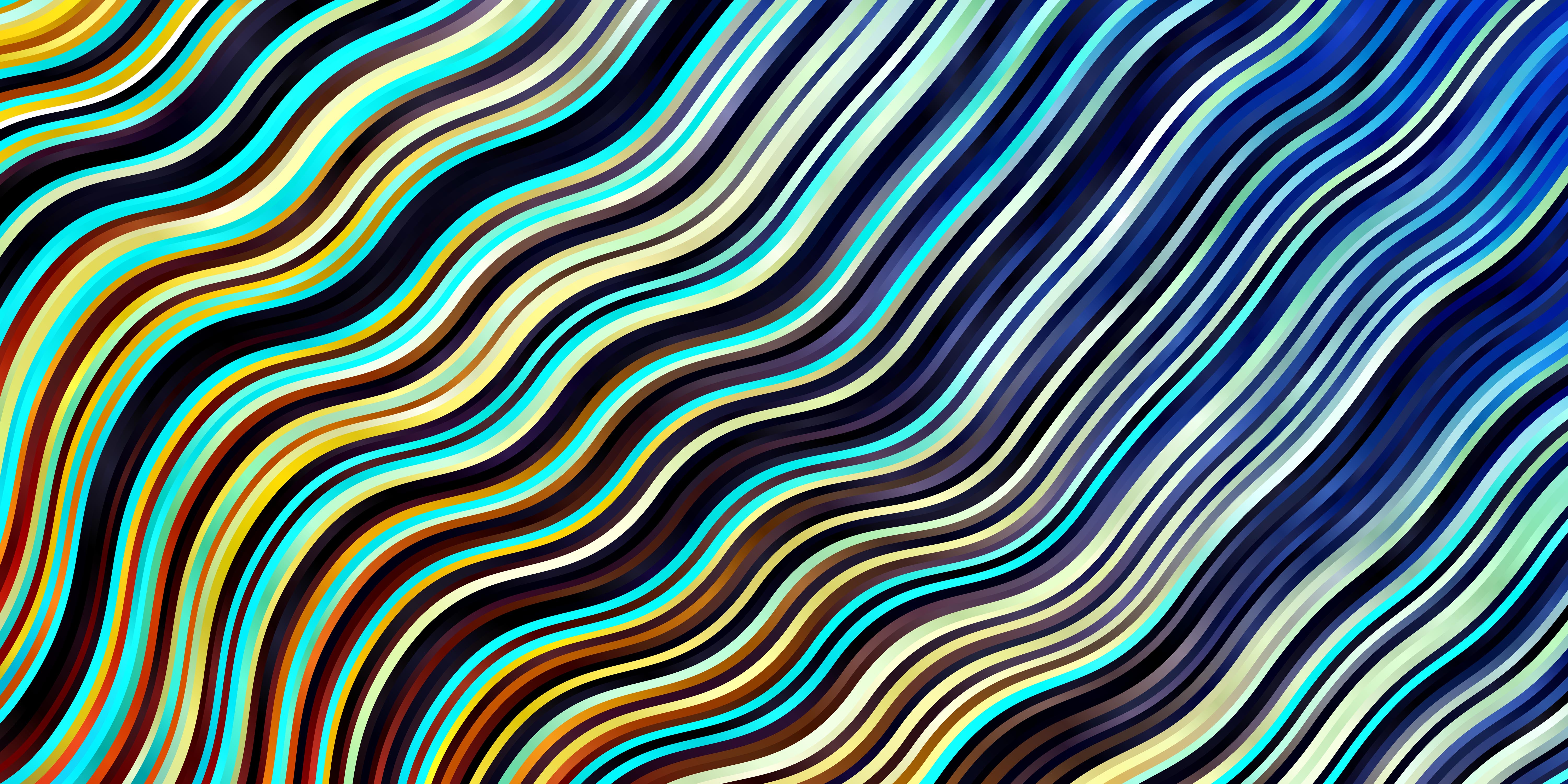 Light Blue Yellow Vector Pattern With Lines Illustration In Abstract Style With Gradient