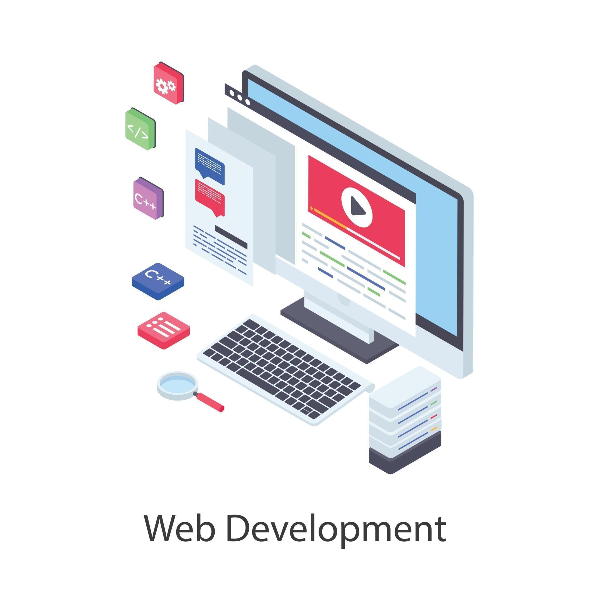 Web Development Concepts 2762694 Vector Art at Vecteezy