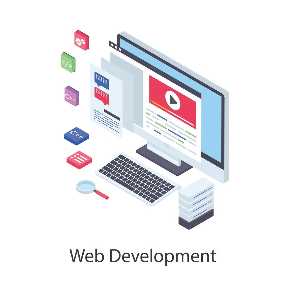 Web Development Concepts 2762694 Vector Art at Vecteezy