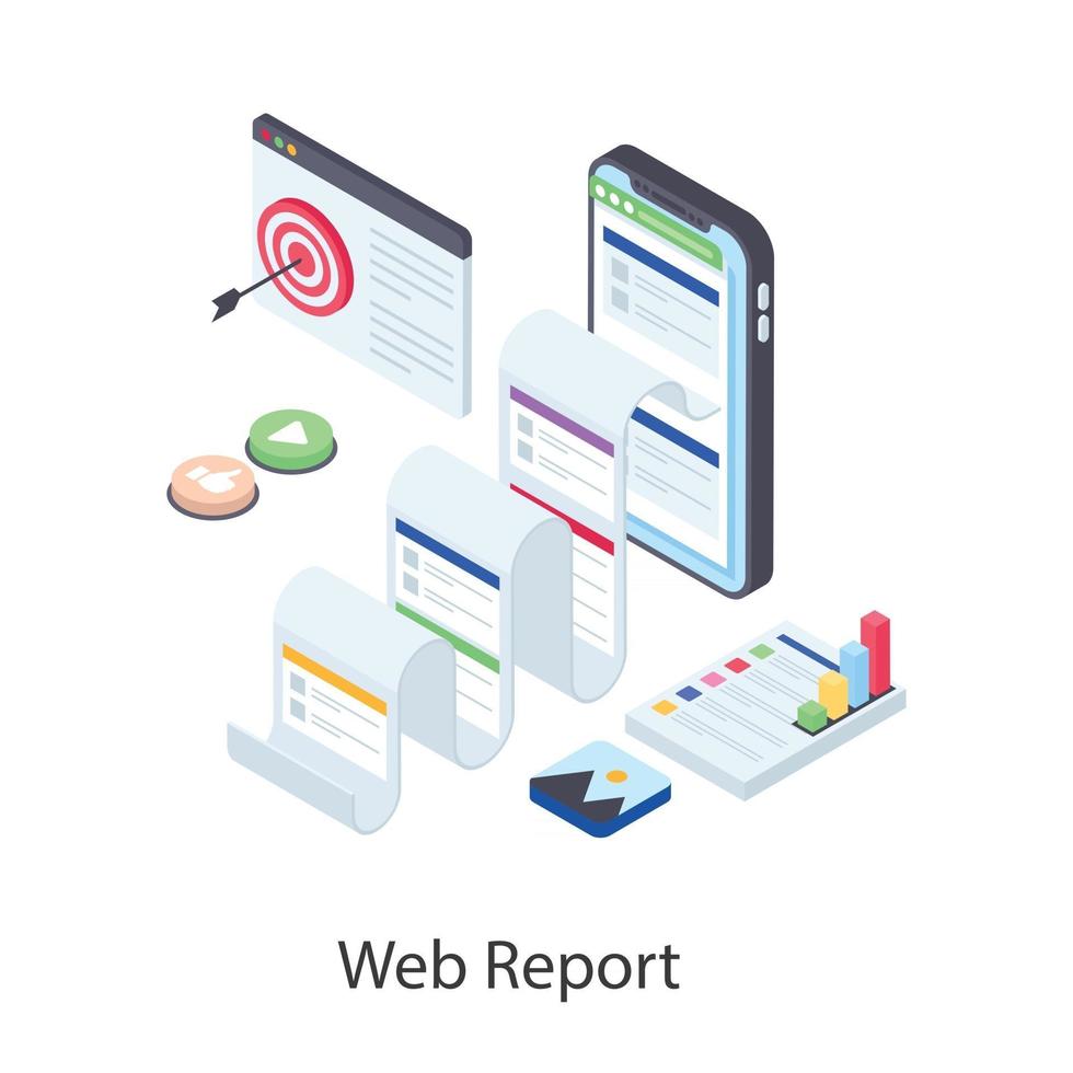 Web Report and Analytics 2762699 Vector Art at Vecteezy
