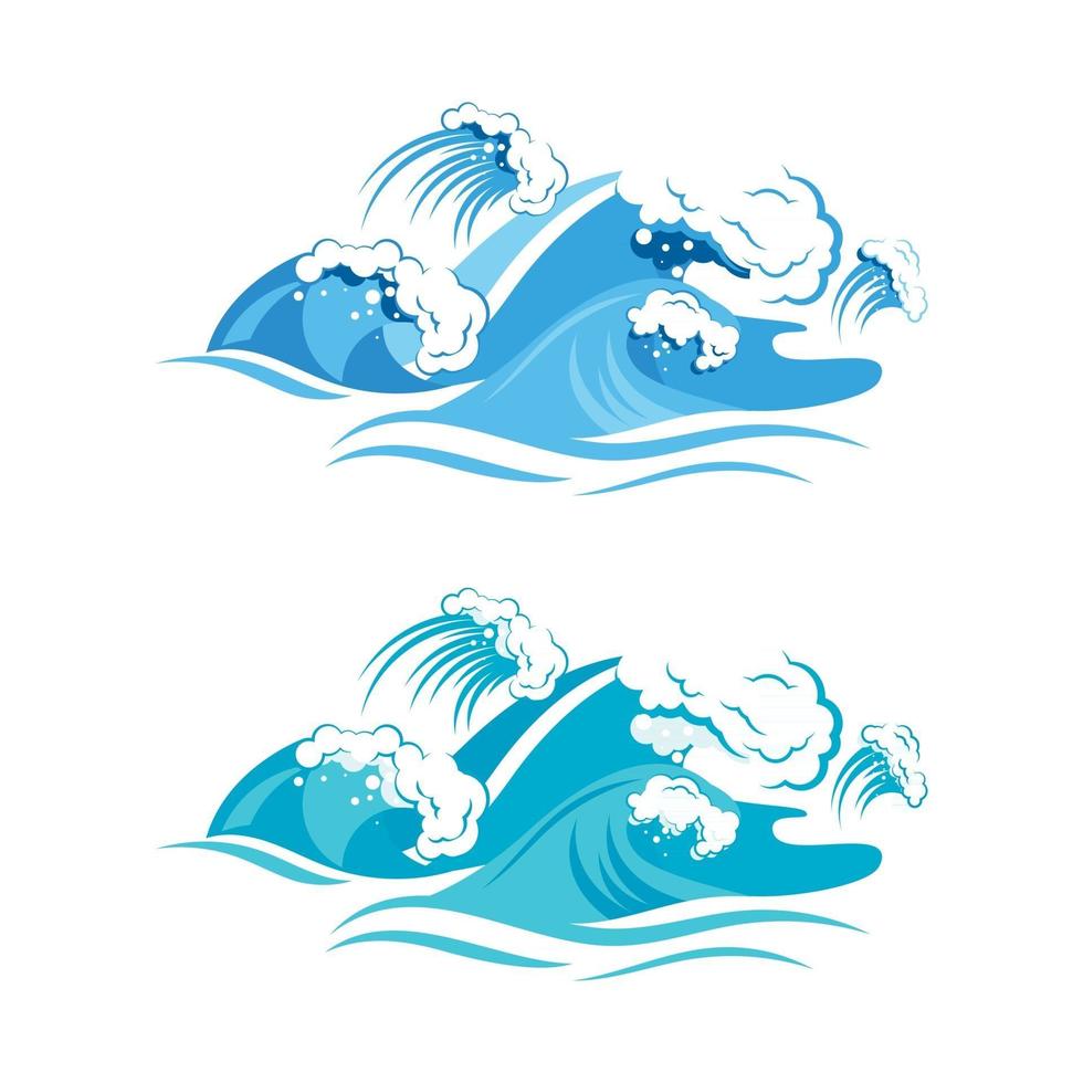 Water wave icon vector design 2762970 Vector Art at Vecteezy