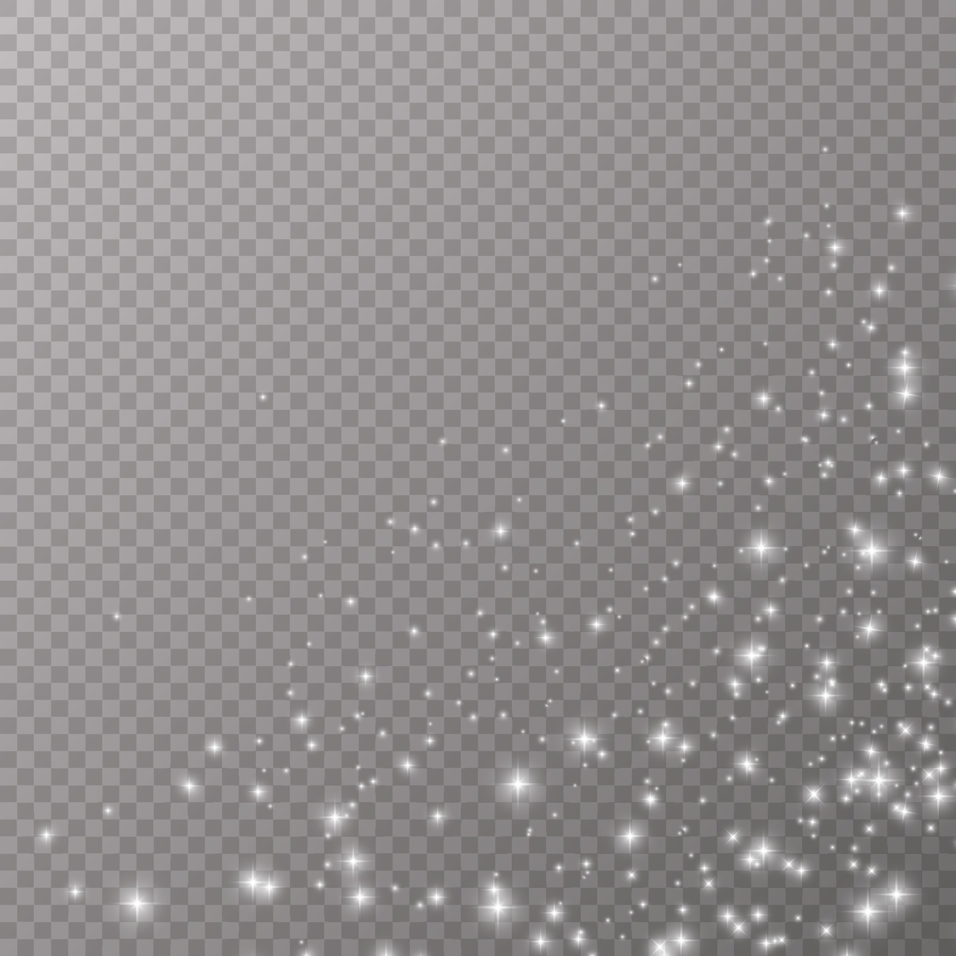 Sparks glitter special light effect on transparent background. Realistic Vector illustration for ...