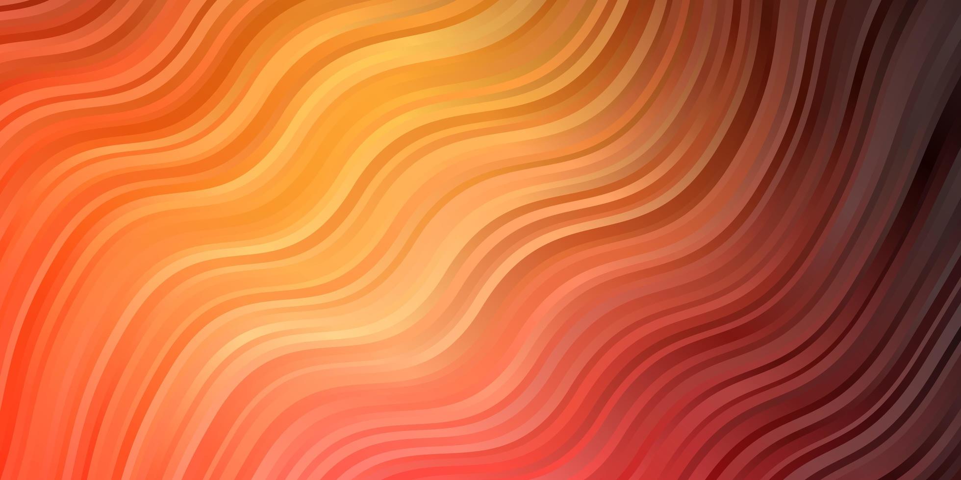 Dark Red Yellow Vector Layout With Wry Lines Colorful Geometric Sample With Gradient Curves