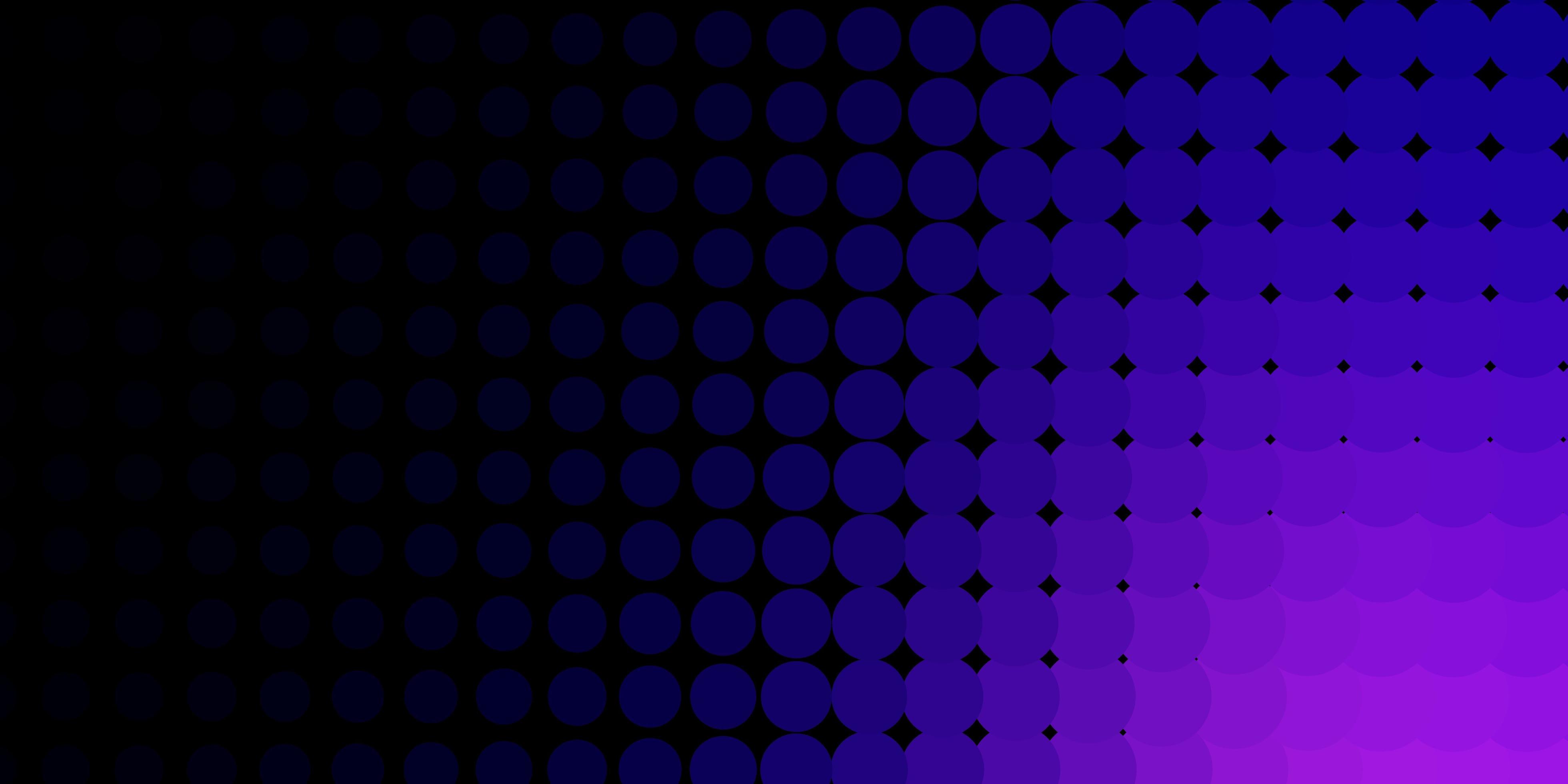 Dark Purple Vector Backdrop With Circles Abstract Colorful Disks On Simple Gradient Background